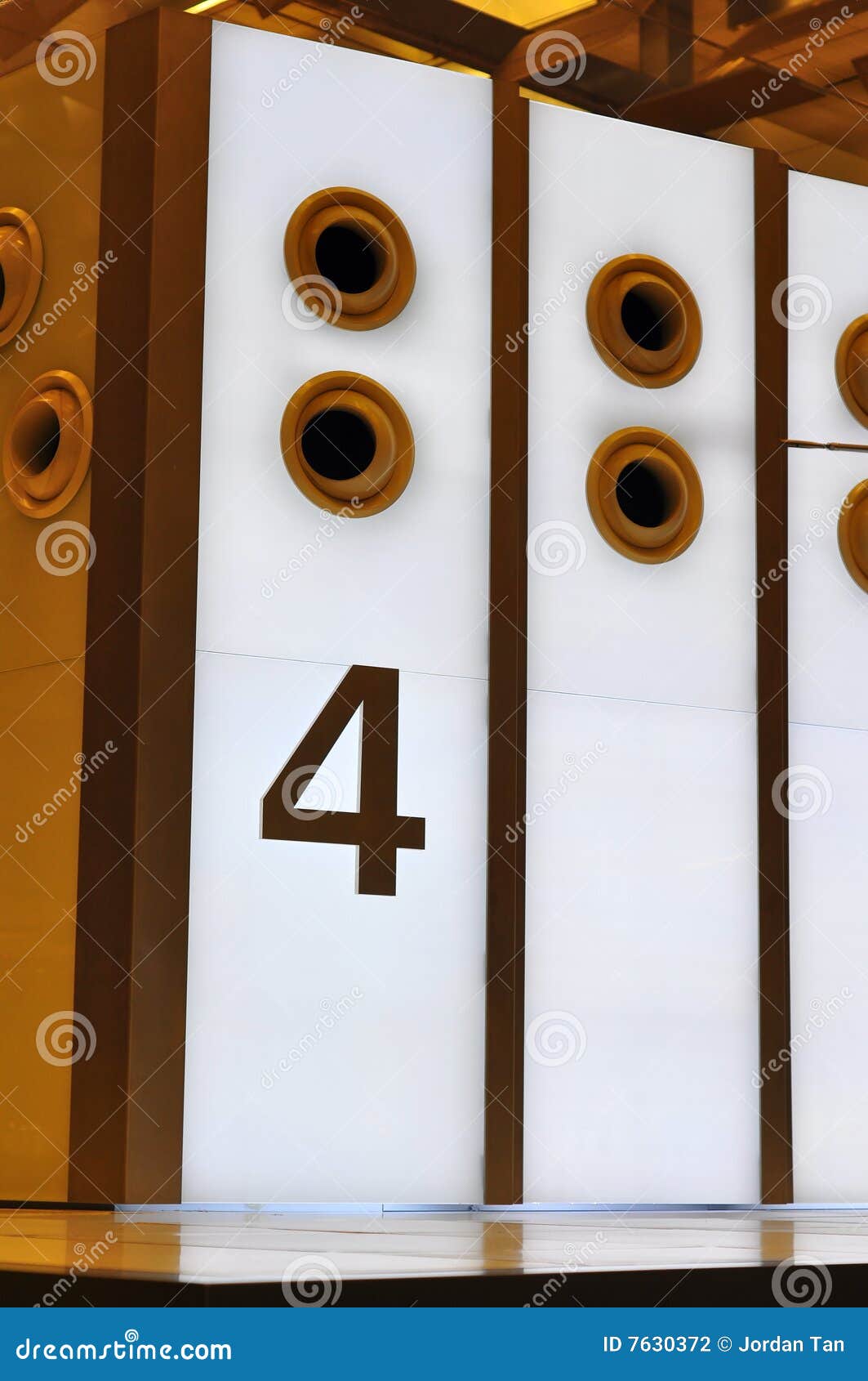 Number four stock photo. Image of illuminate, architecture - 7630372