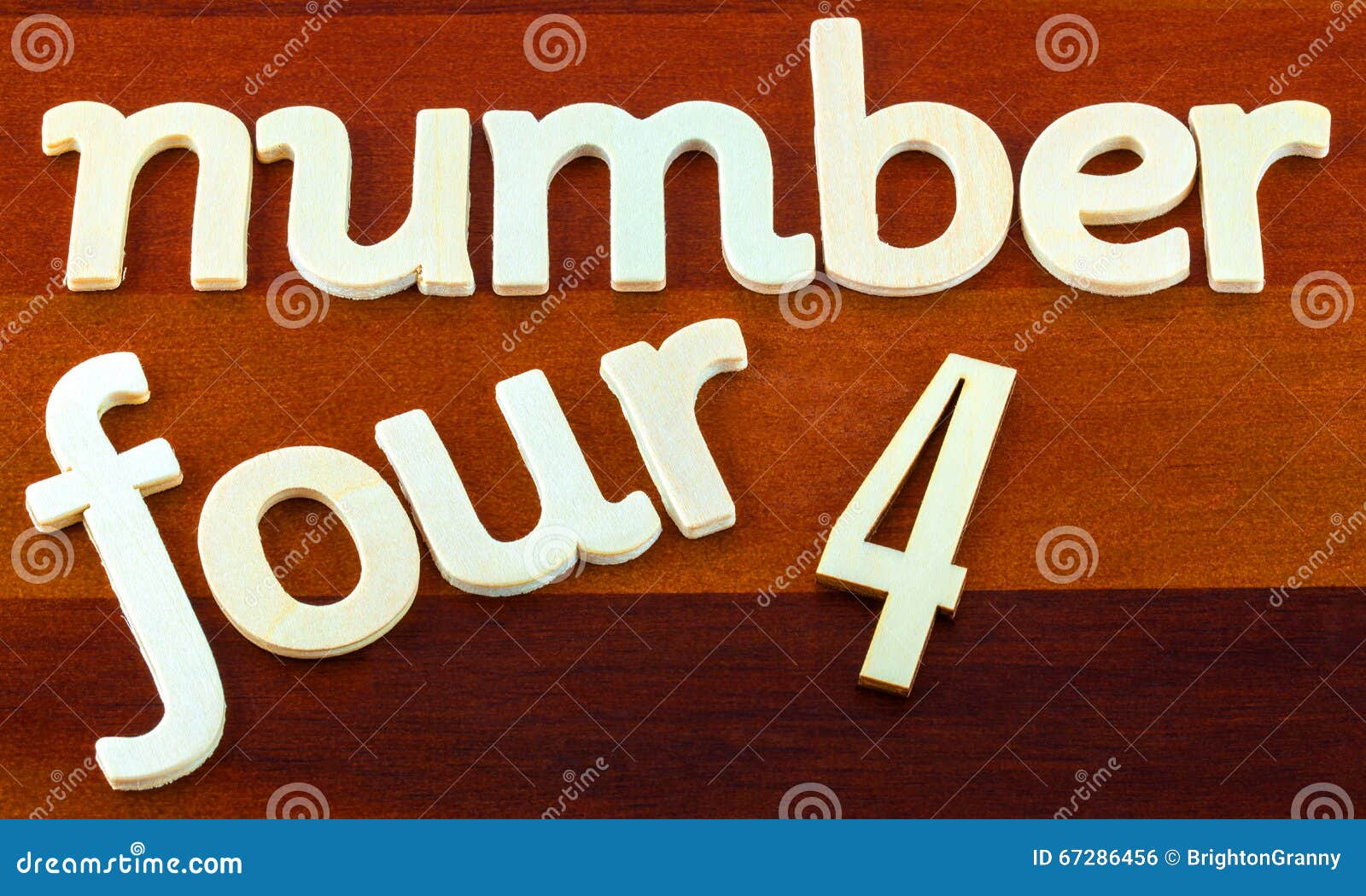 The number four stock photo. Image of numeric, text, wooden - 67286456