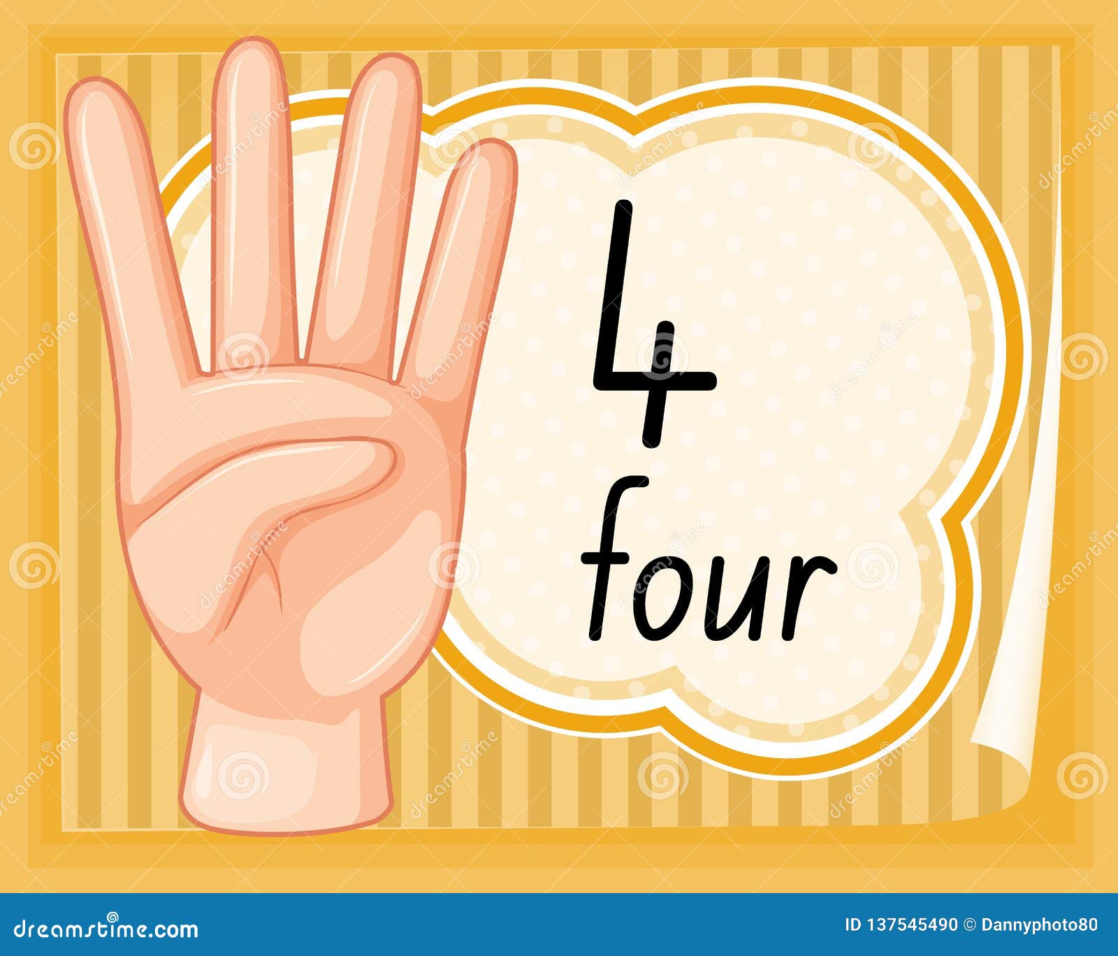 Number 4. Four Tracing Worksheet. Green Apple. Preschool Worksheet ...