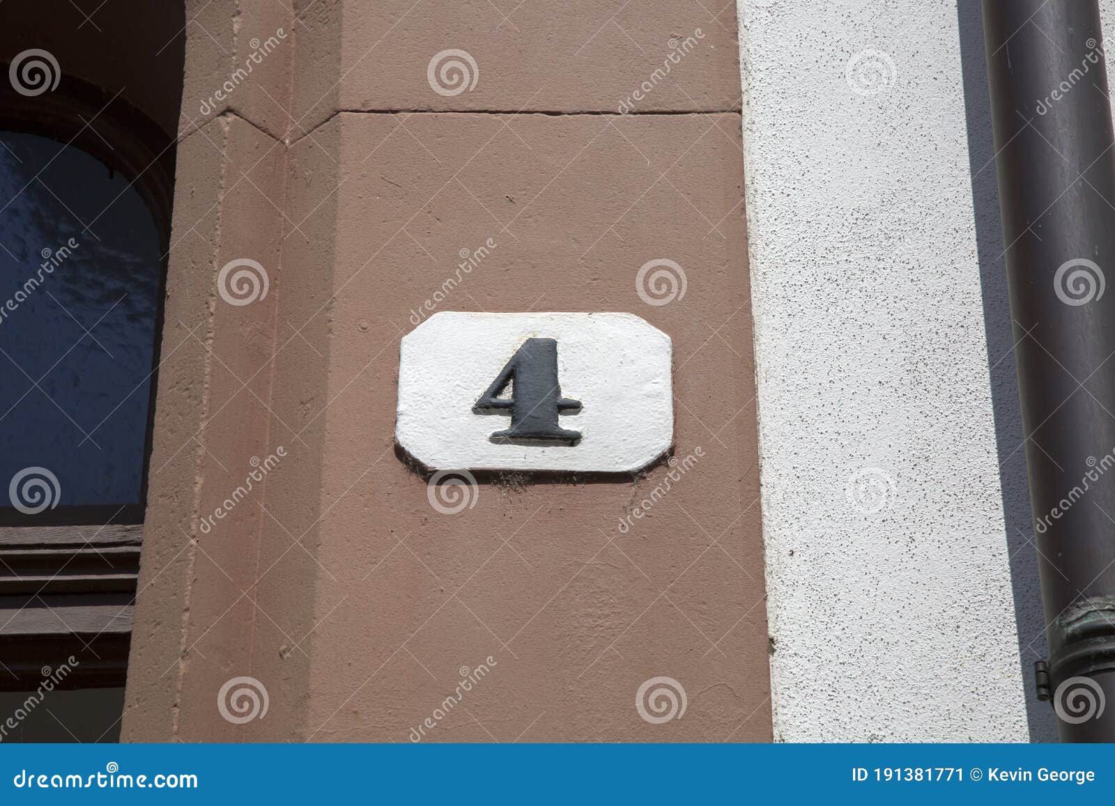Number Four on Stone stock image. Image of four, stone - 191381771
