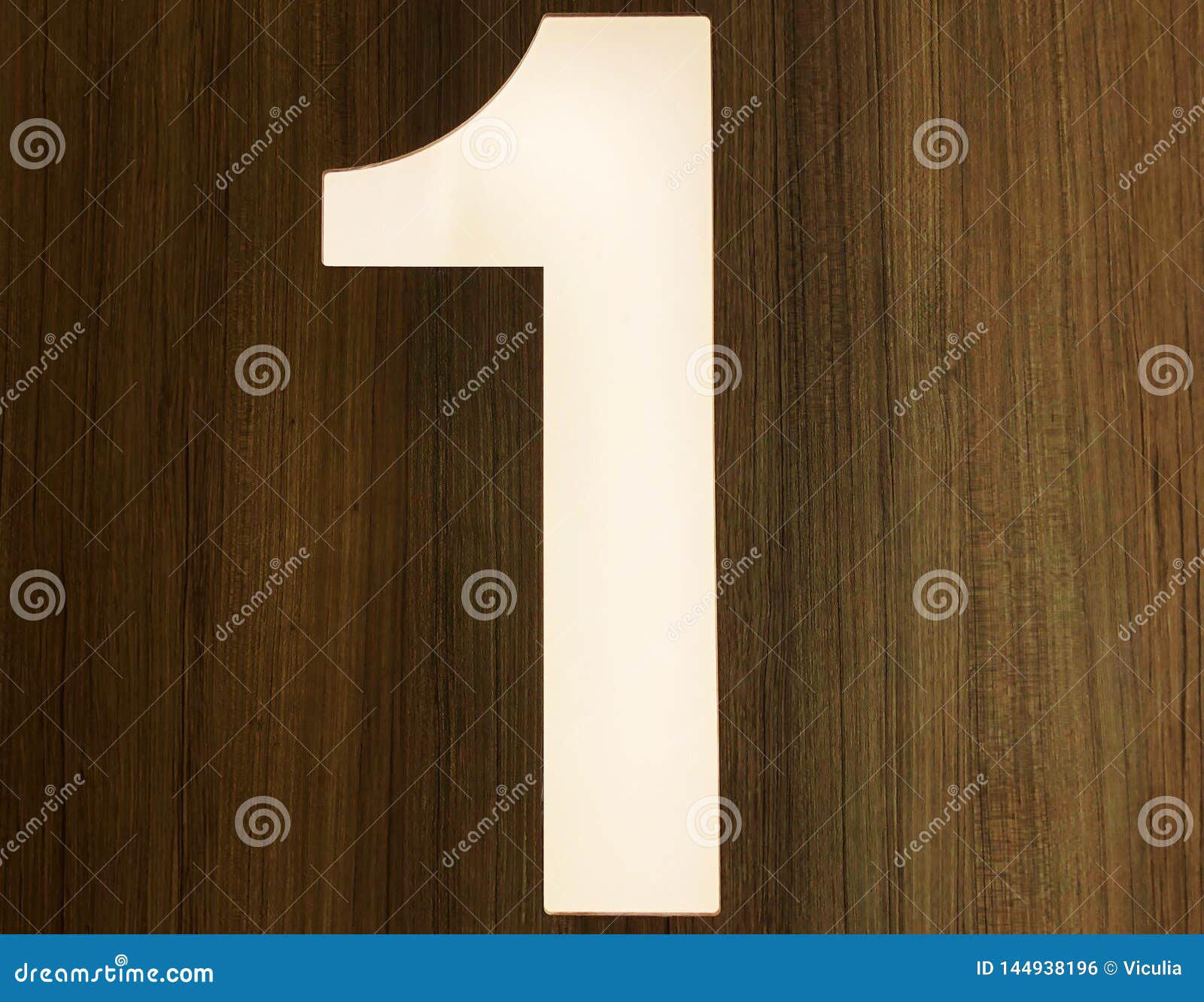 Number 1 on the Front of the House, Close Up Stock Photo - Image of ...