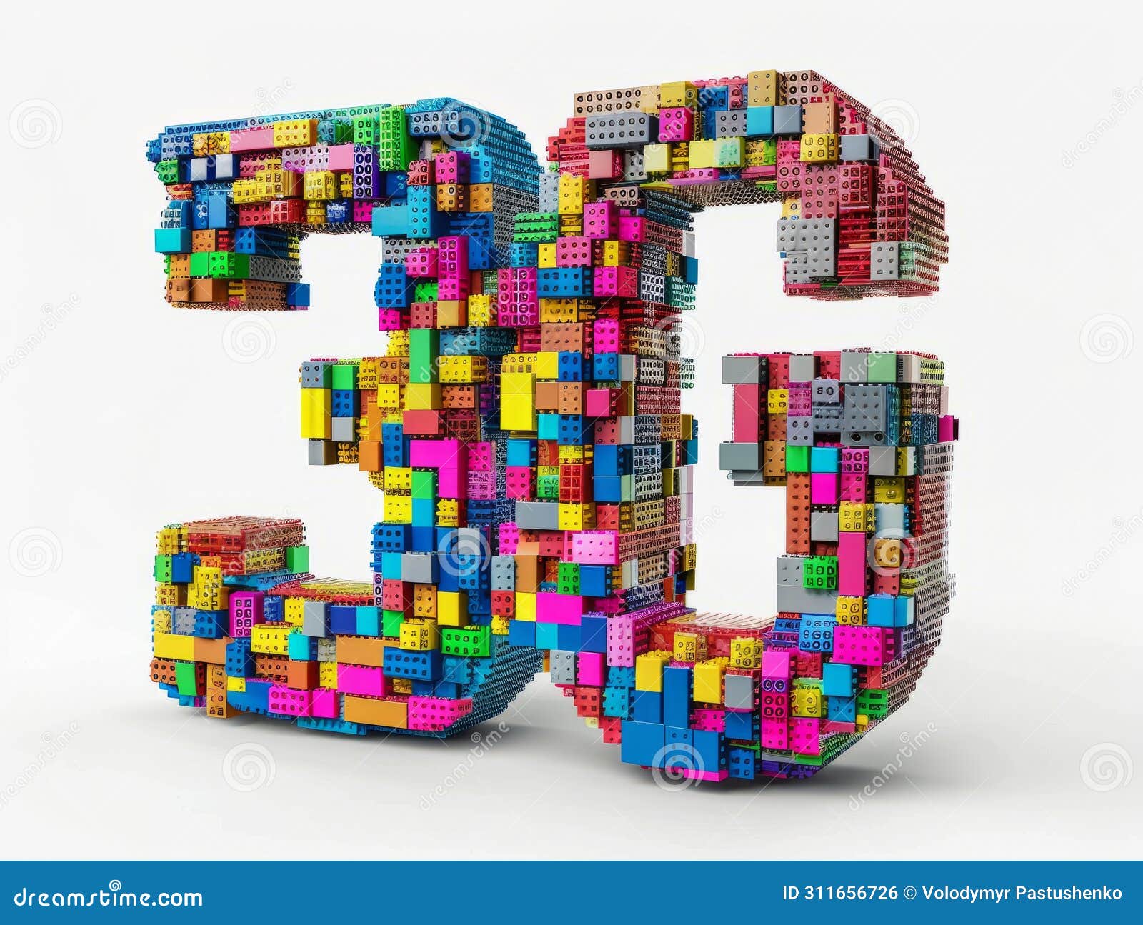 Number 3G Made Up of Magnetic Letters Stock Photo - Image of generated ...