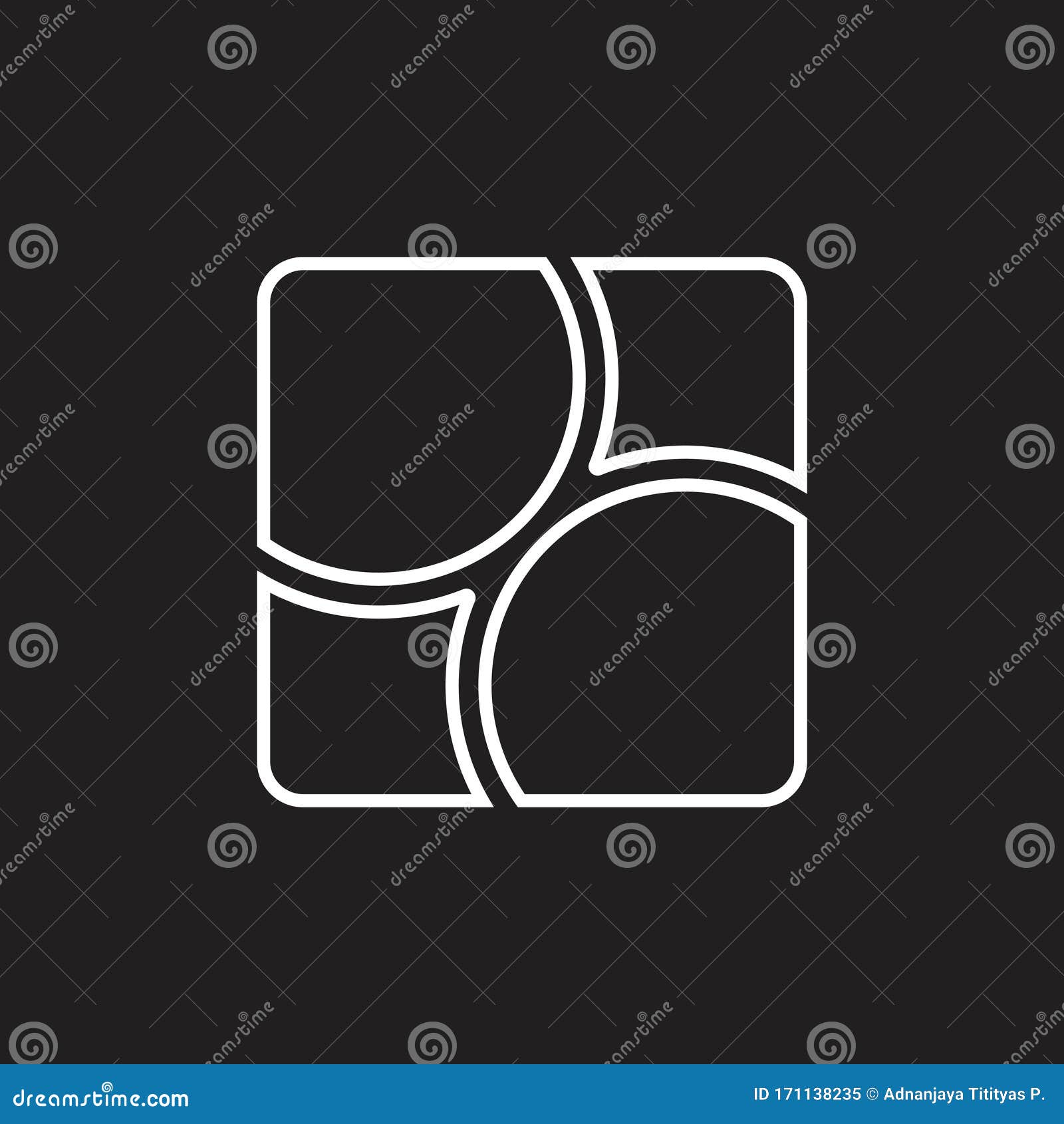 Number 8 Geometric Line Art Thin Logo Vector Stock Vector ...