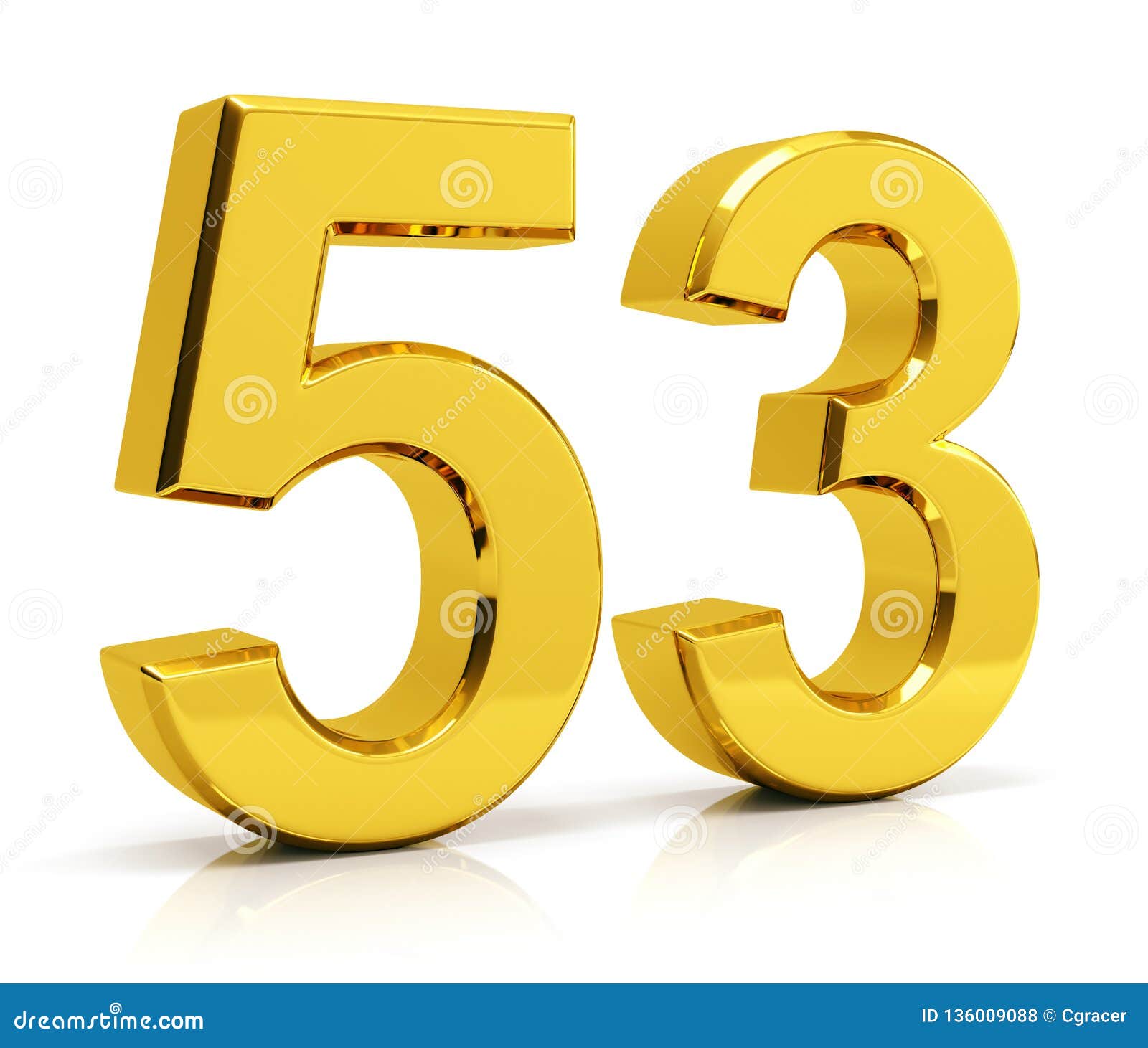 Number 53 stock illustration. Illustration of metal - 136009088