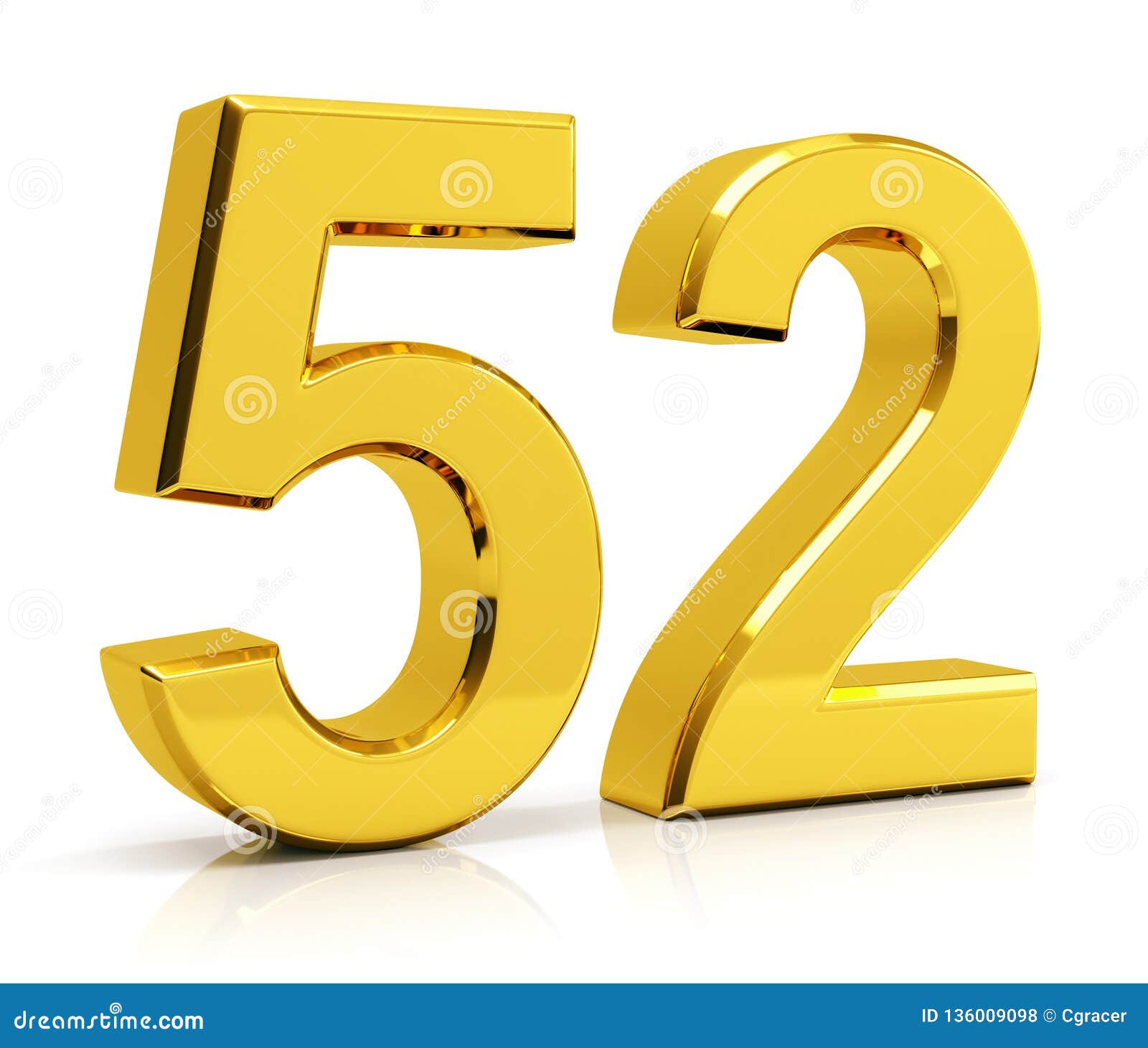 Number 52 stock illustration. Illustration of number - 136009098