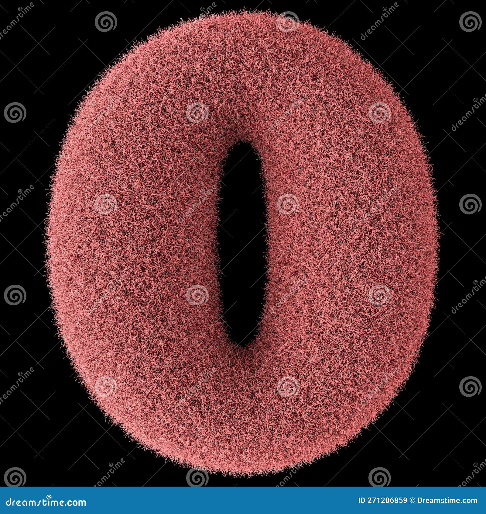 Number 0 Grass 3D Render with Background Black Stock Image ...