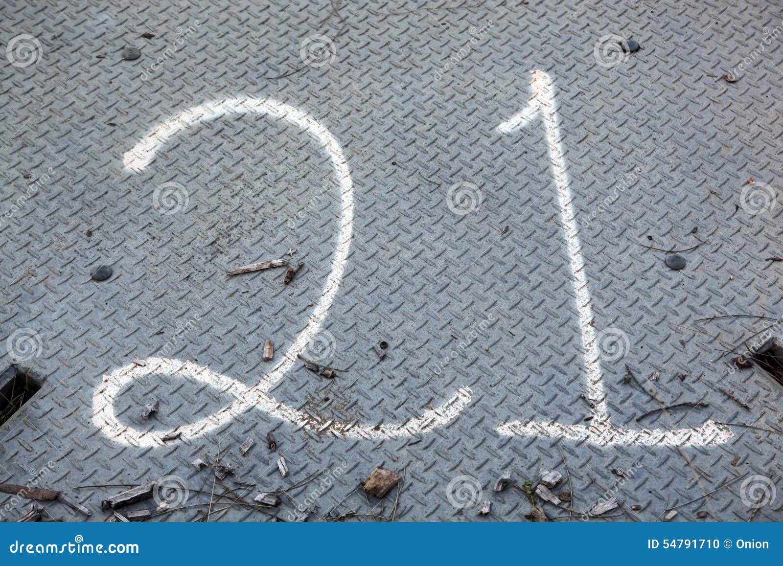 Number 21 stock photo. Image of paint, handwritten, metal - 54791710