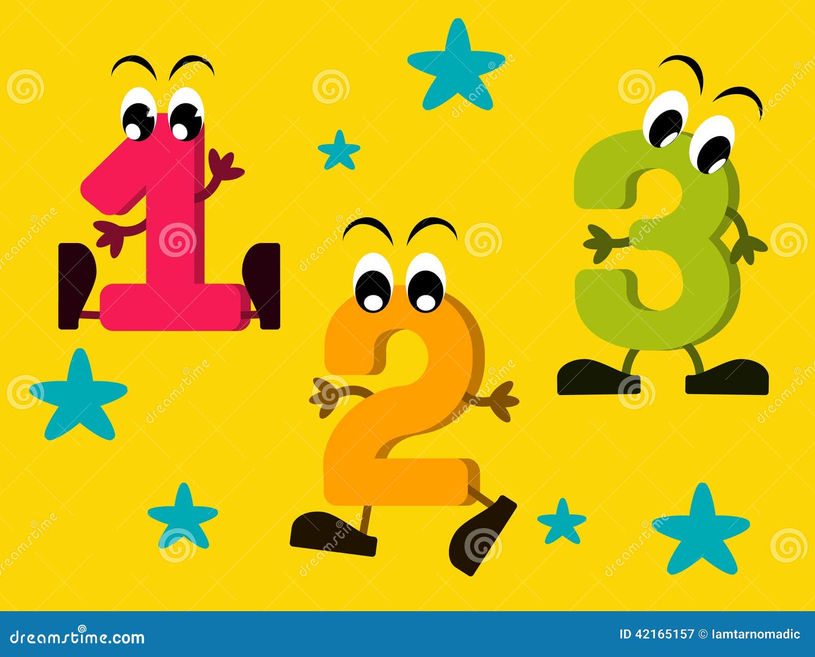 Number stock vector. Illustration of three, icon, knowledge - 42165157