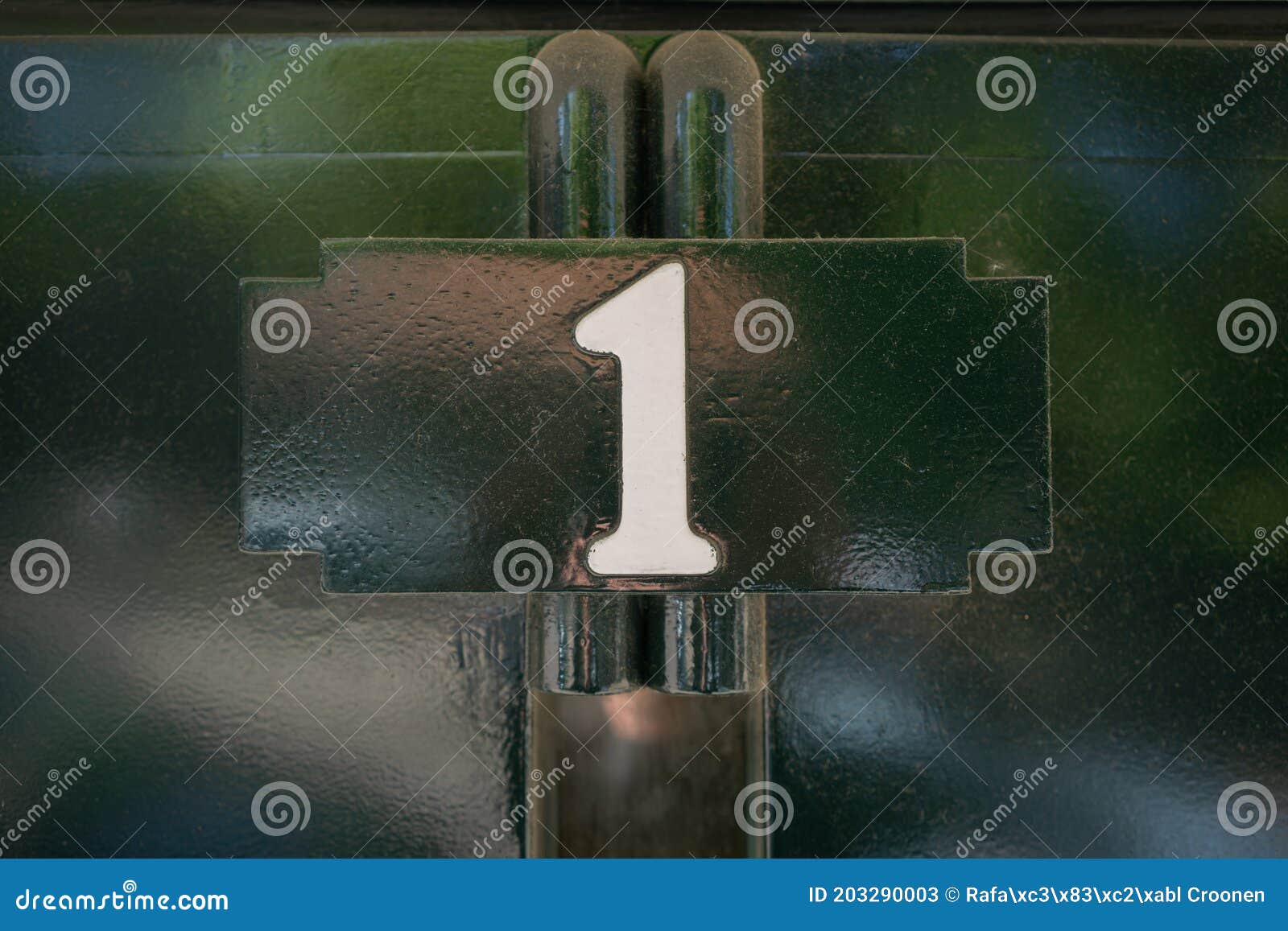 House number 1 stock image. Image of single, decoration - 203290003