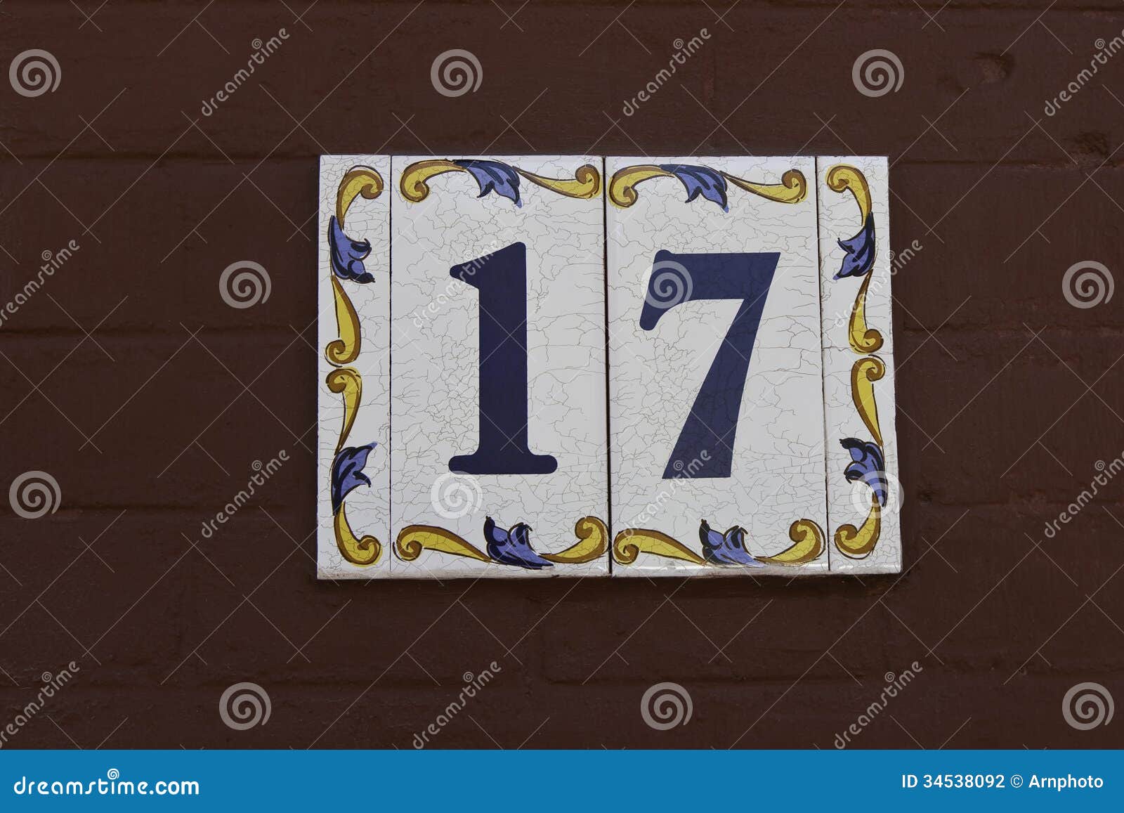 Number 17 stock photo. Image of white, yellow, outside - 34538092