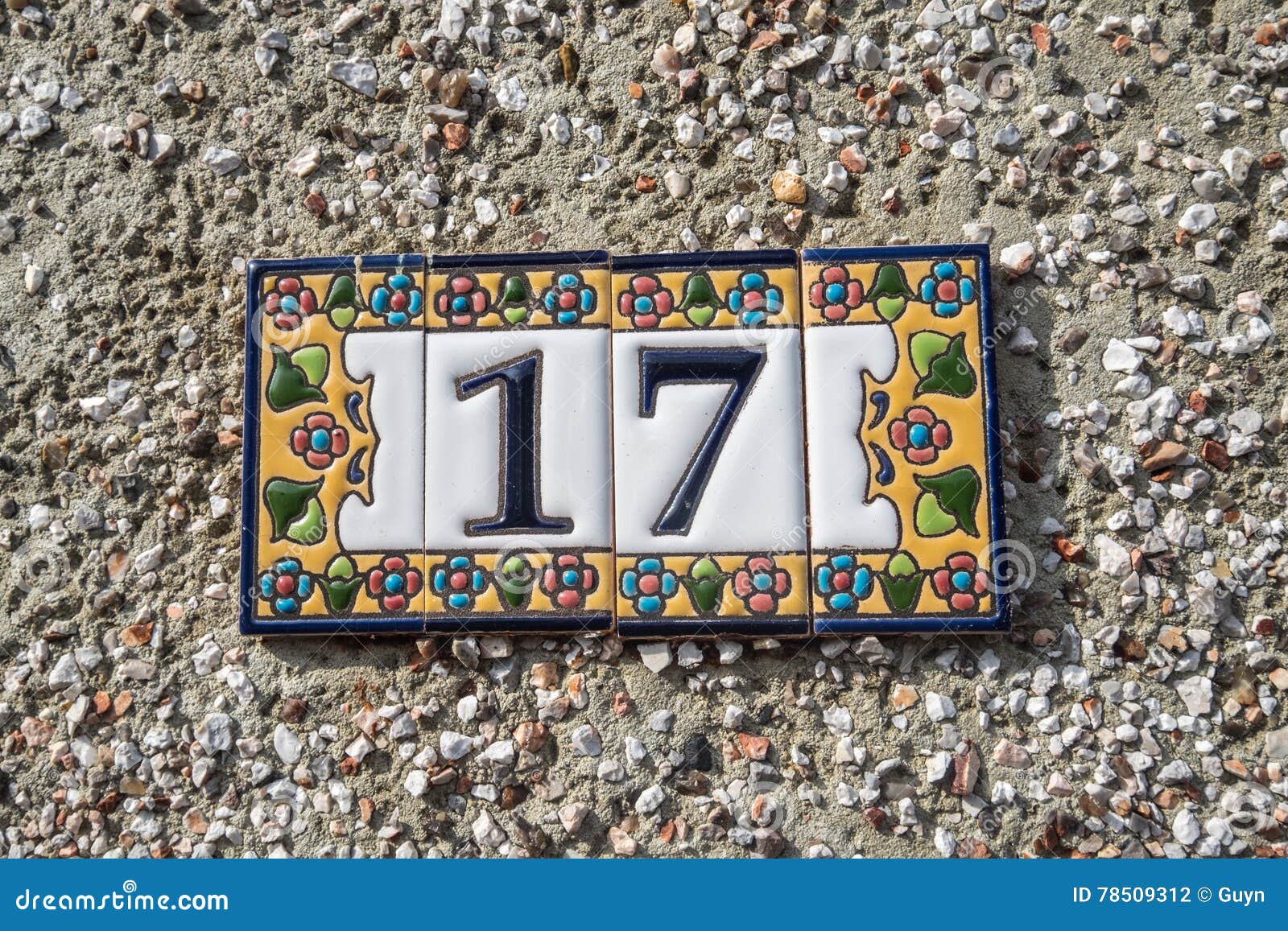 Number 17 stock photo. Image of metal, house, number - 78509312