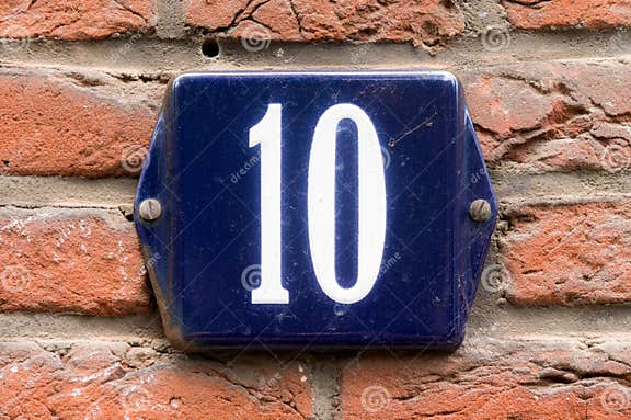 House number 10 stock image. Image of round, type, symbol - 258644669