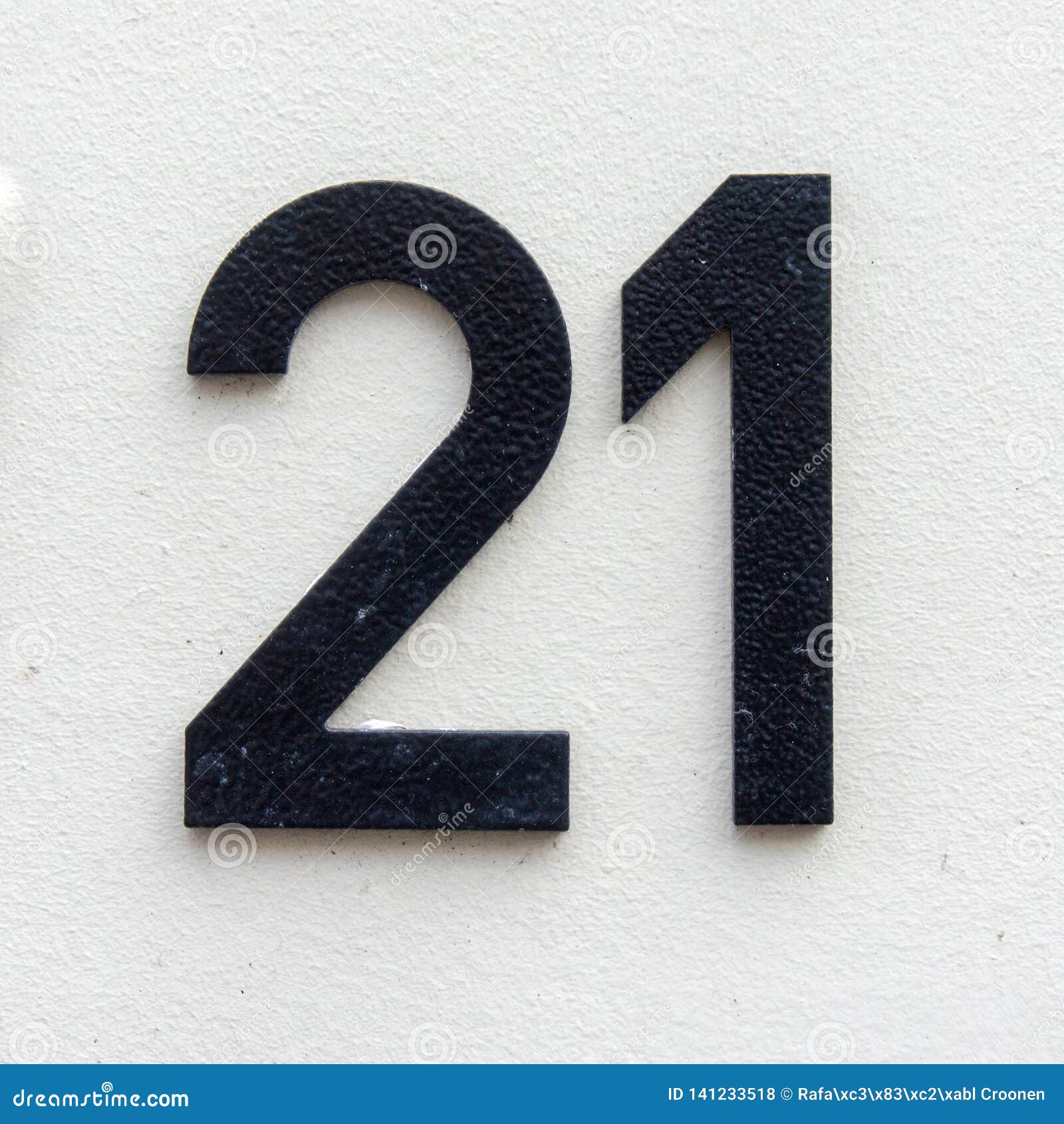 House Number 21 stock photo. Image of address, home - 141233518