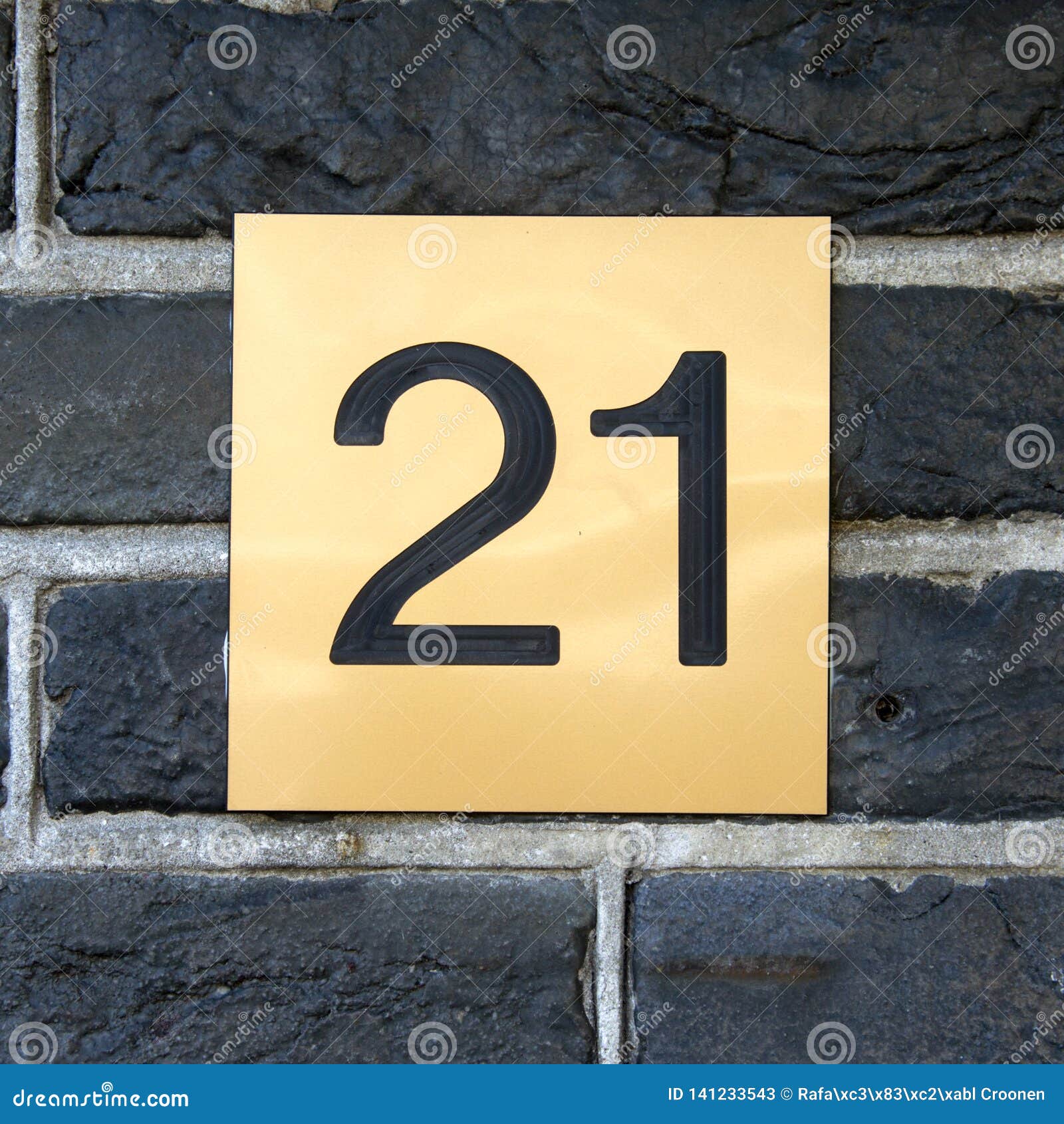 House Number 21 stock image. Image of decoration, outside - 141233543
