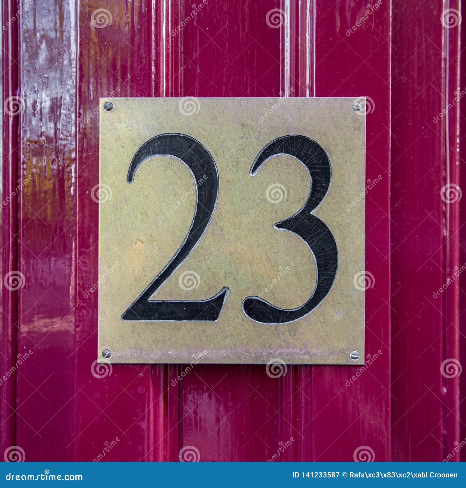 House Number 23 stock image. Image of object, three - 141233587