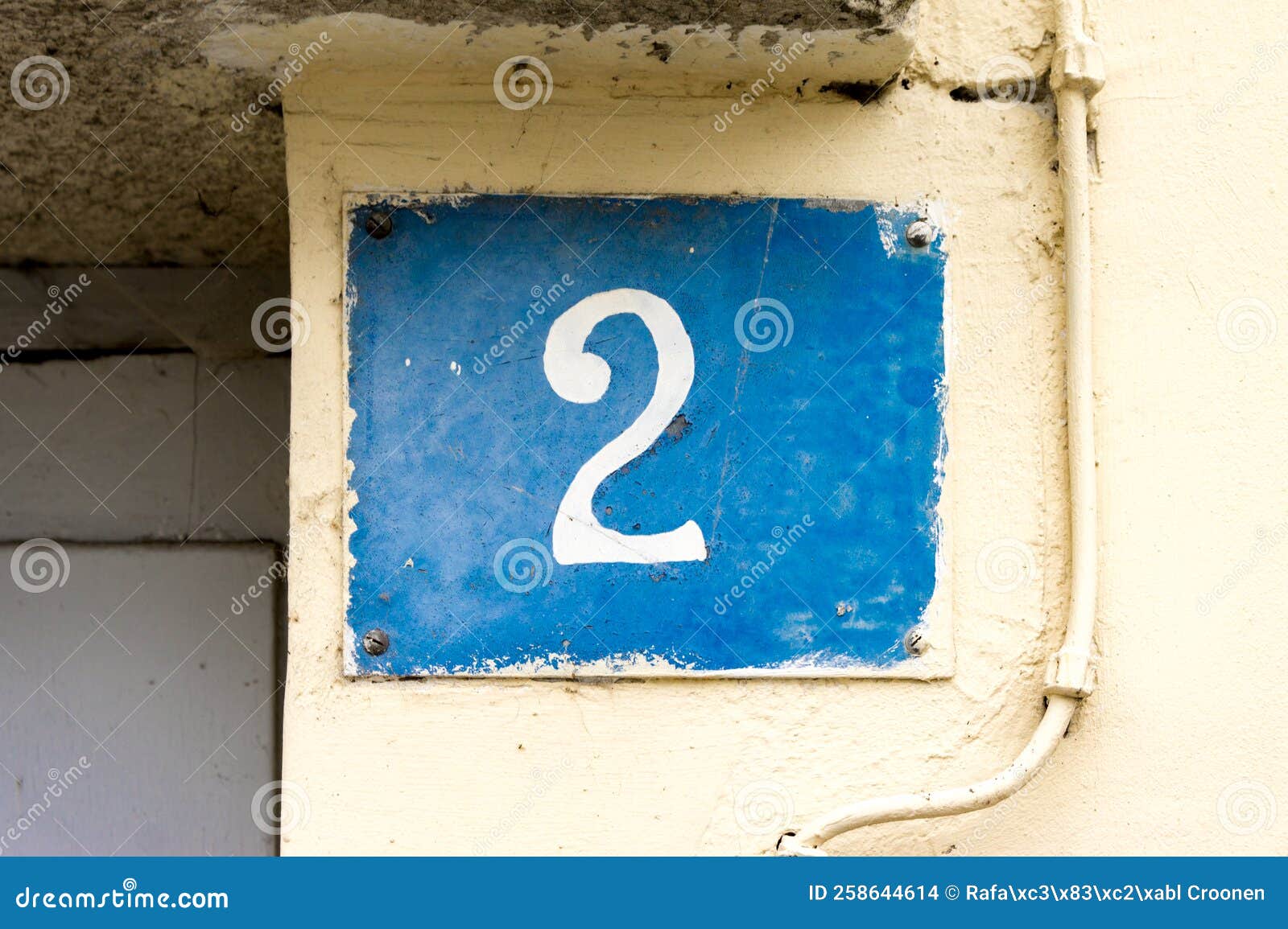 House number 2 stock photo. Image of rectangle, signage - 258644614