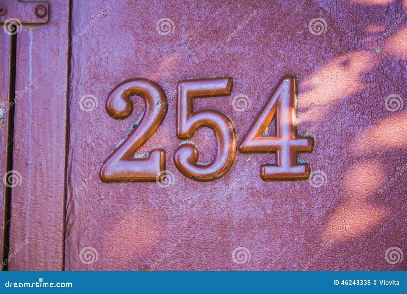 Number 254 stock photo. Image of number, residential - 46243338