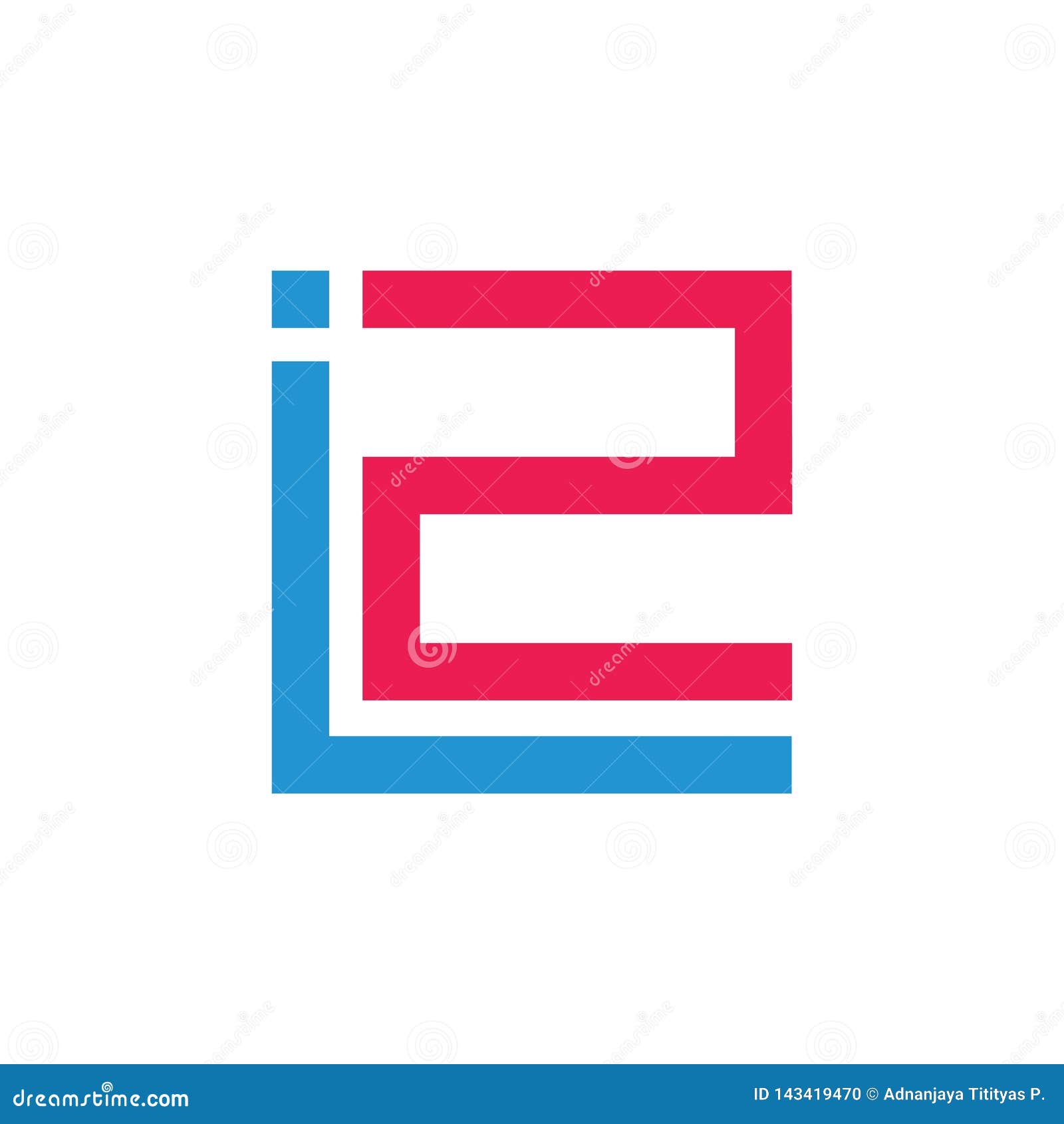 Number I2 Square Geometric Logo Vector Stock Vector - Illustration of ...