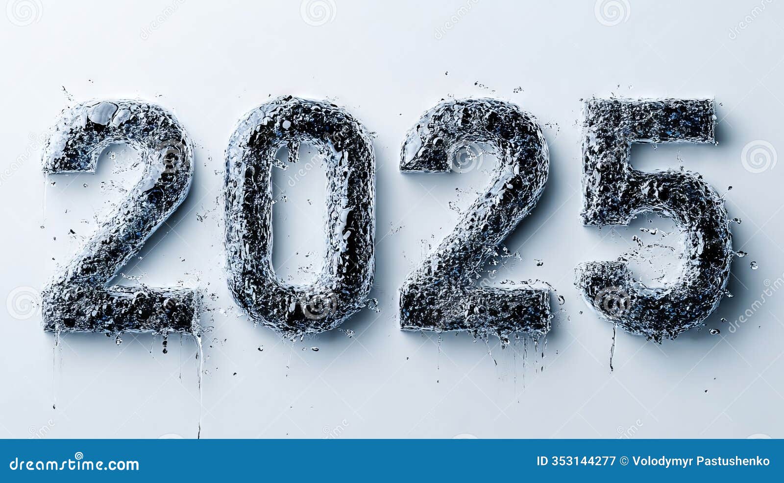 A Number of Ice Numbers on a White Surface Stock Image - Image of ...