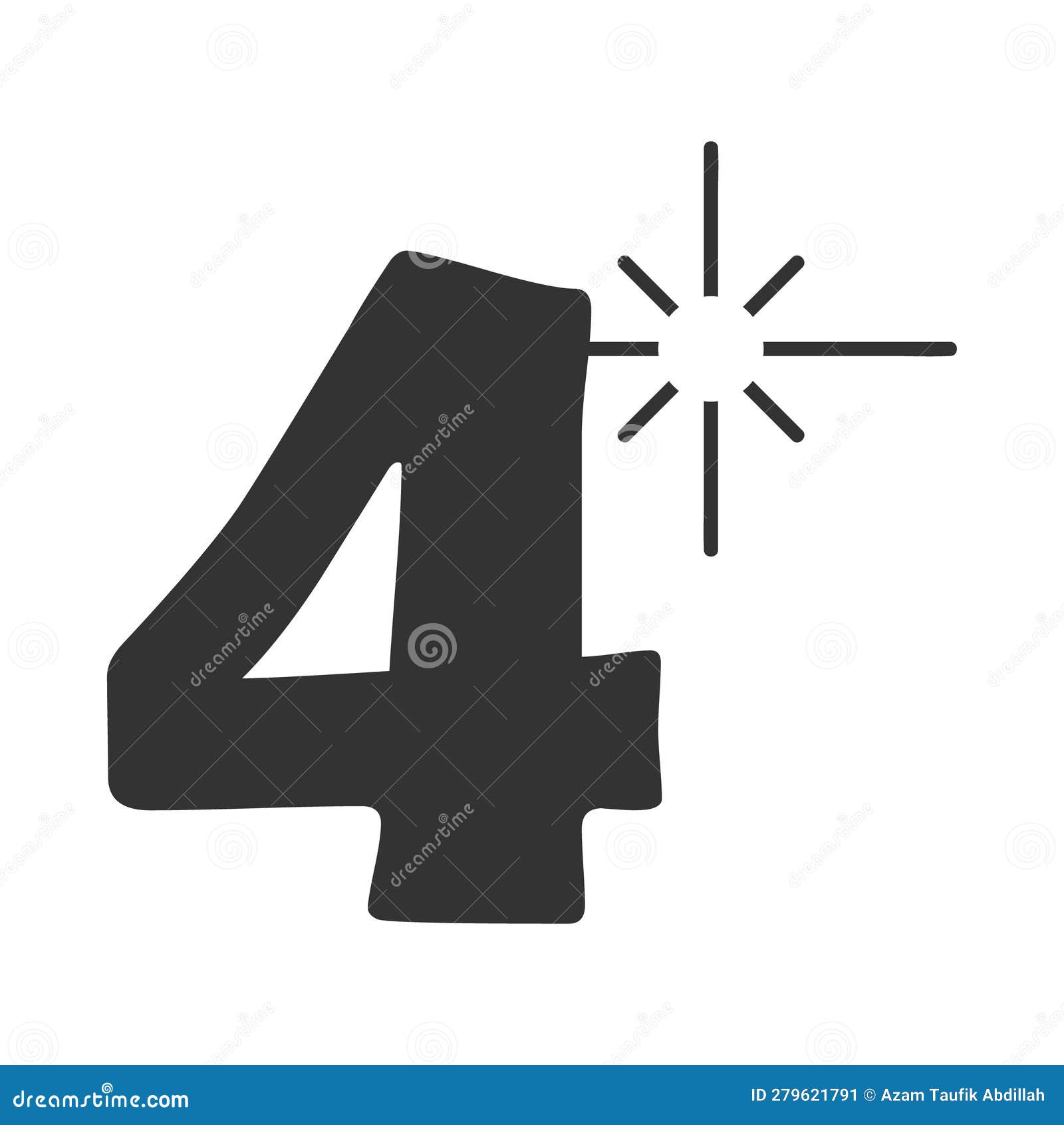 Numbering Icon In Different Style Vector Illustration. Two Colored And ...