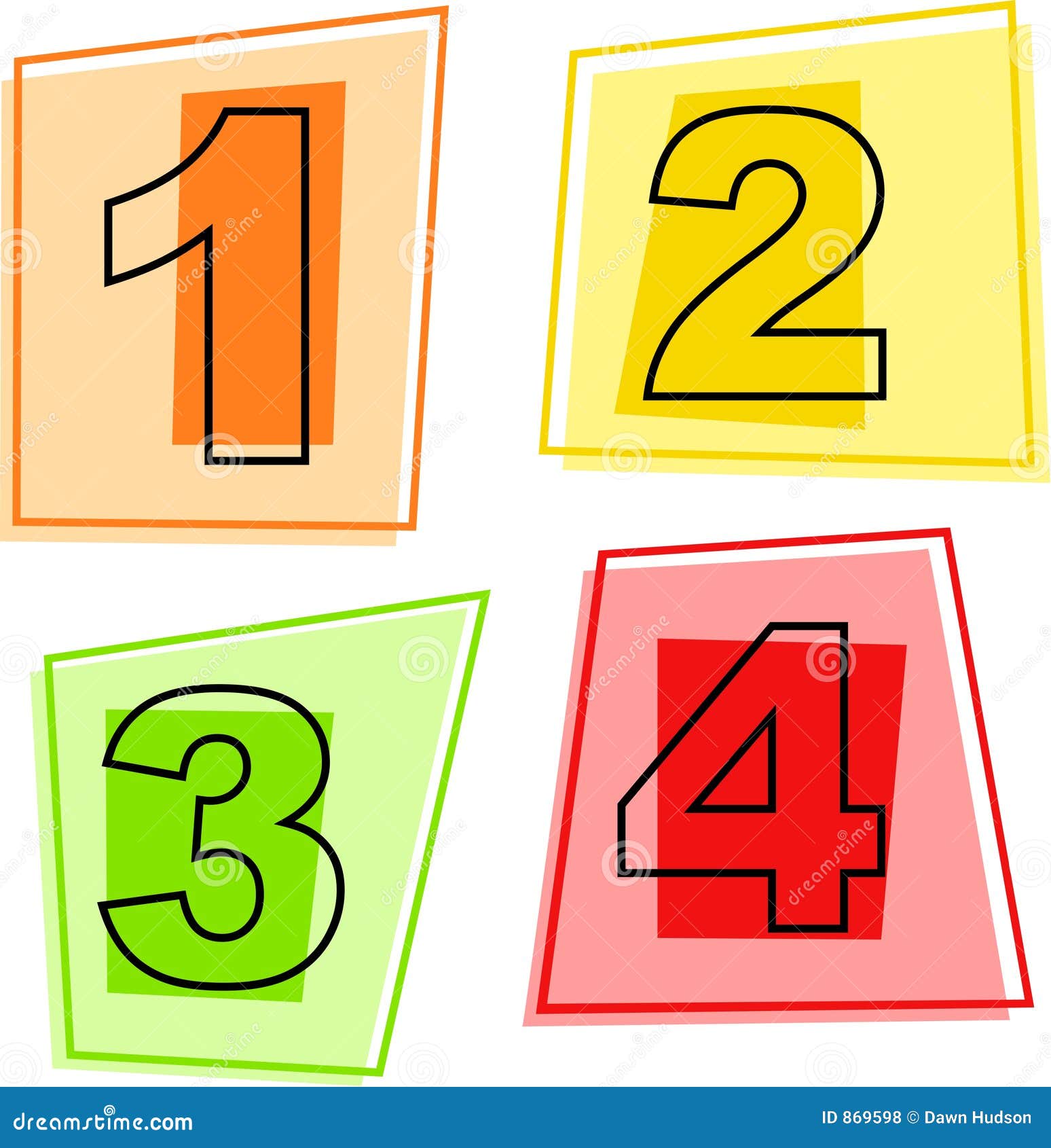 Number icons stock vector. Illustration of preschool, graphics - 869598