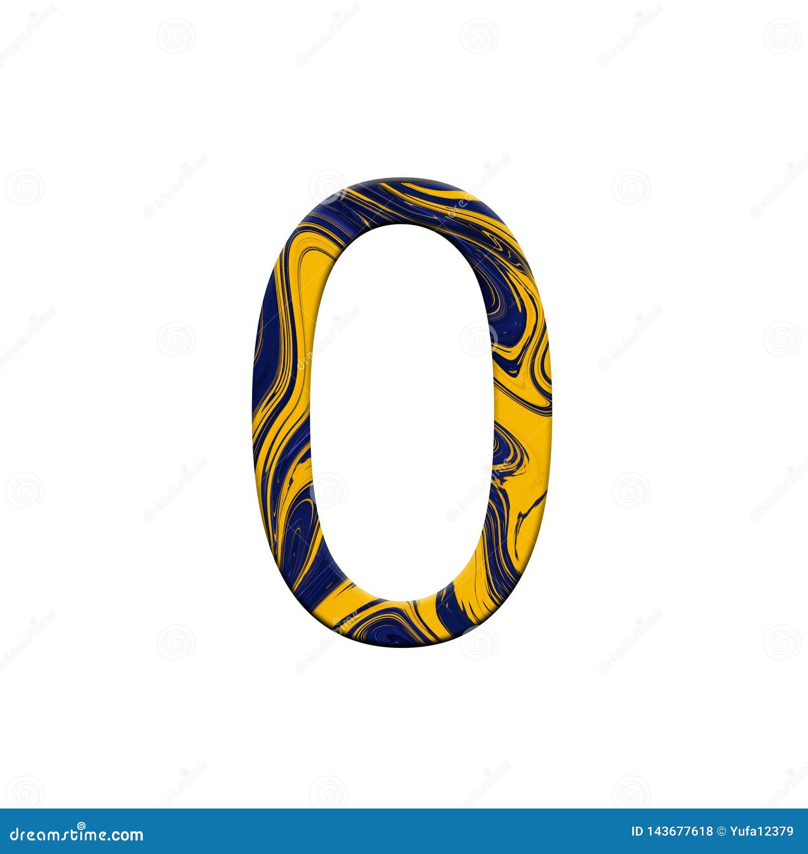 Number 0 Illustration . Creative Synthwave Cyberpunk Elements. Isolated ...