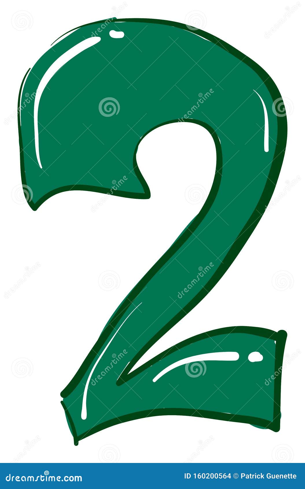 Number 2, Illustration, Vector Stock Vector - Illustration of retro ...