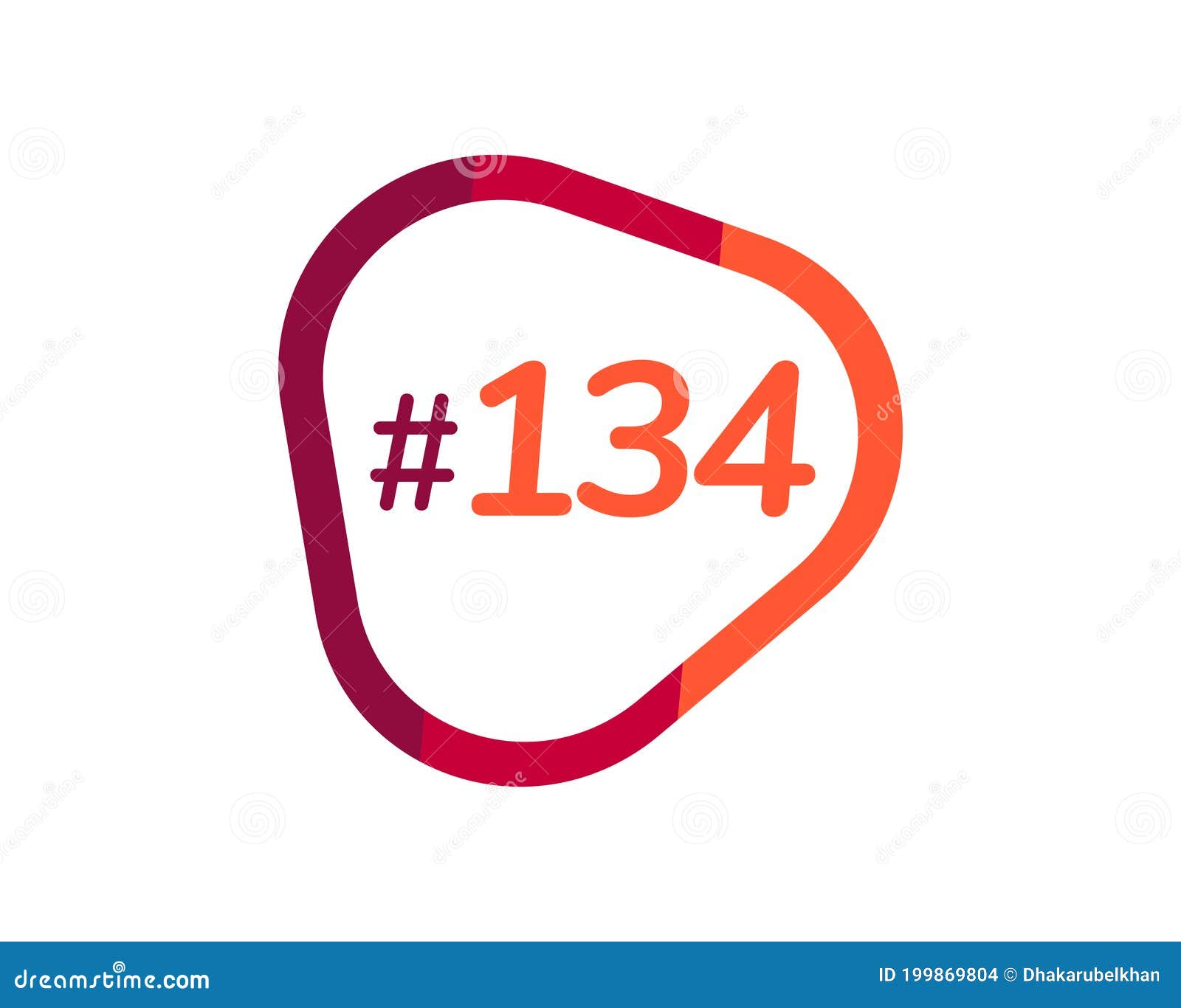Number 134 Image Design, 134 Logos Stock Vector - Illustration of ...