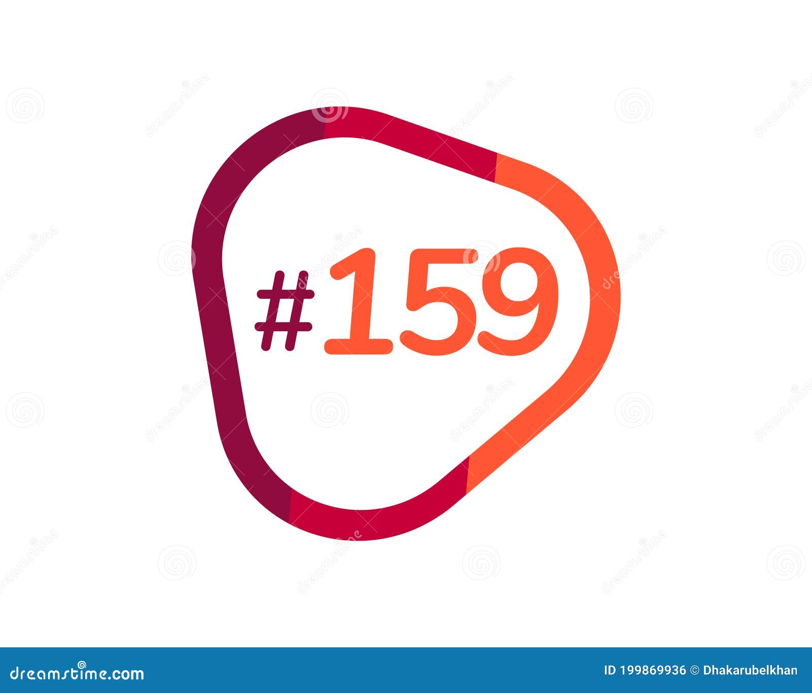 Number 159 Image Design, 159 Logos Stock Vector - Illustration of font ...