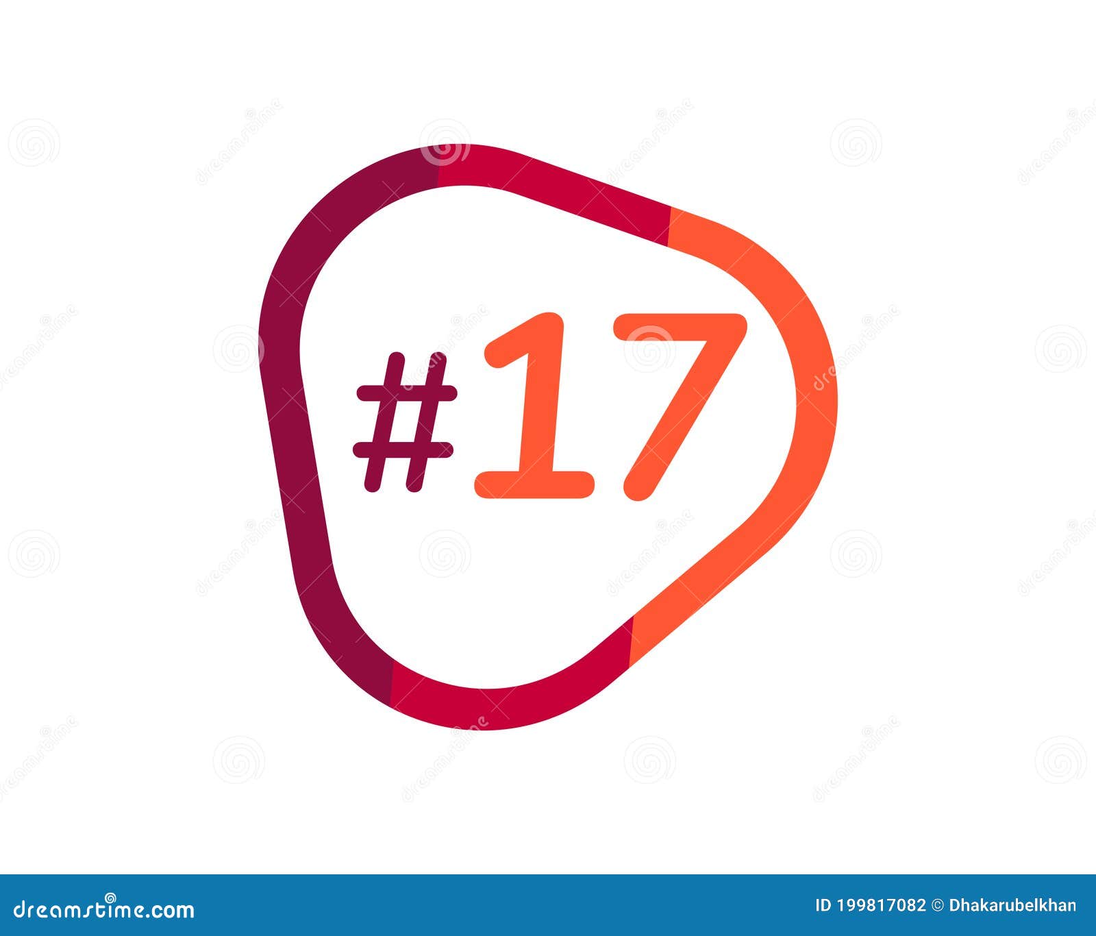 Number 17 Image Design, 17 Logos Stock Vector - Illustration of icons ...
