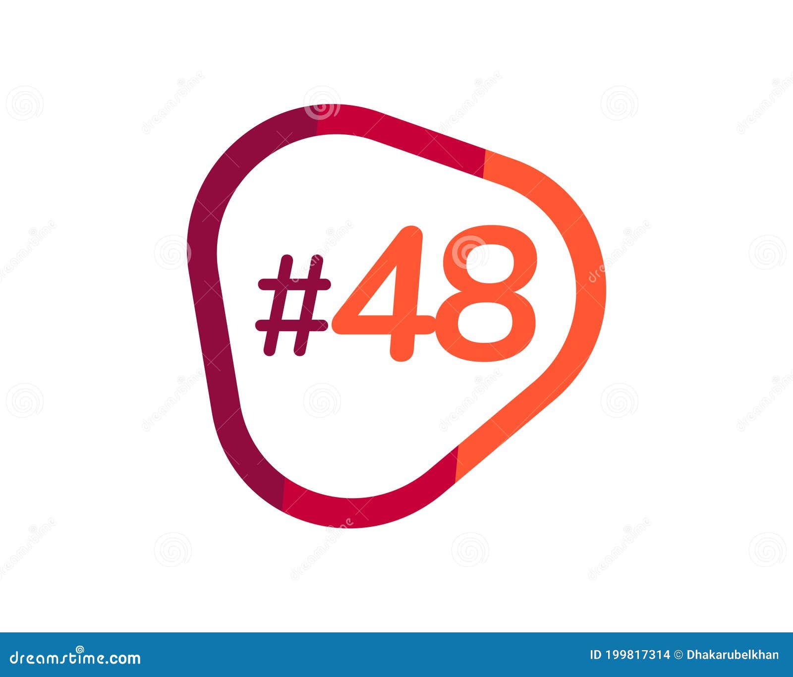 Number 48 Image Design, 48 Logos Stock Vector - Illustration of brand ...