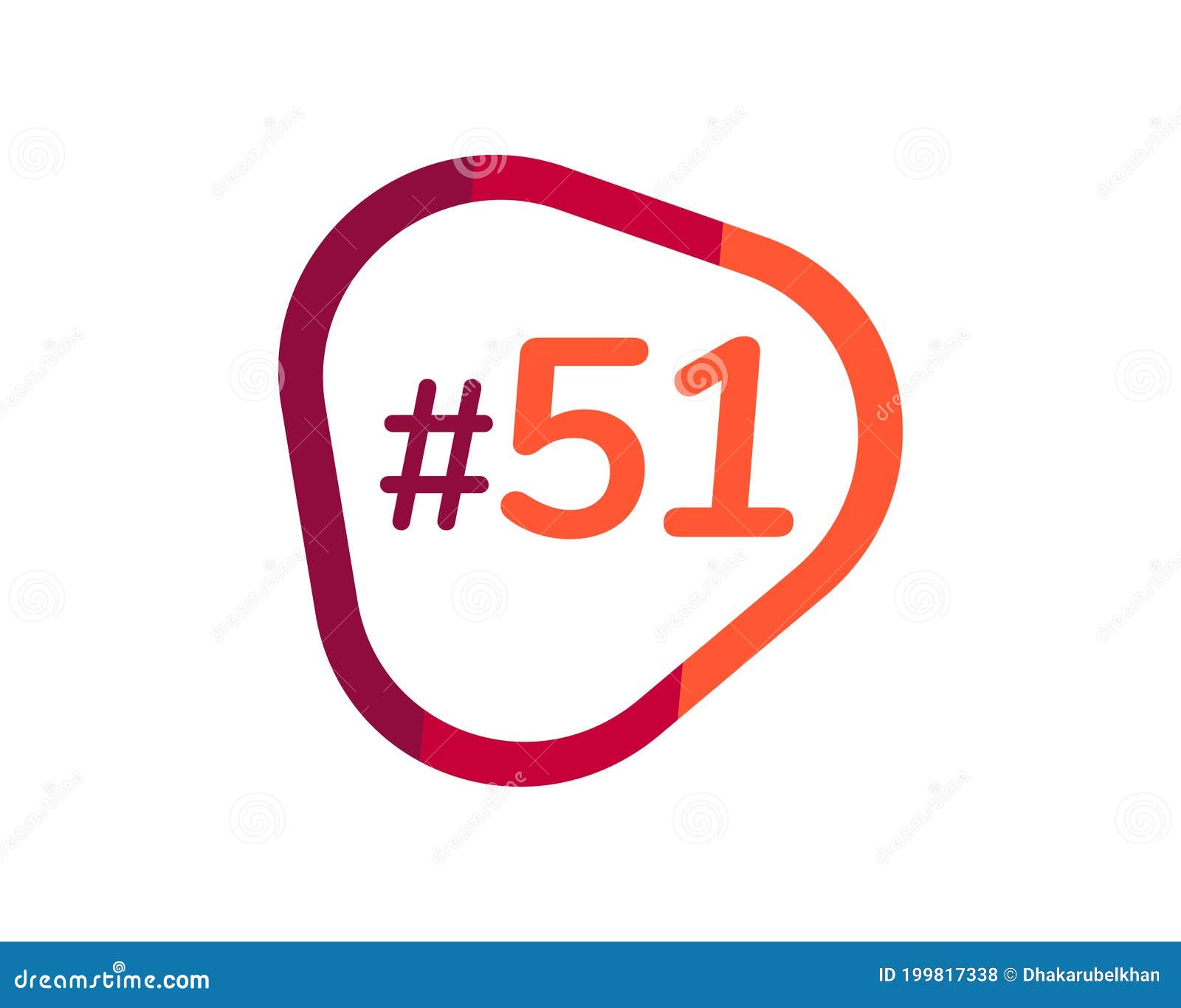 Number 51 Image Design, 51 Logos Stock Vector - Illustration of emblem ...