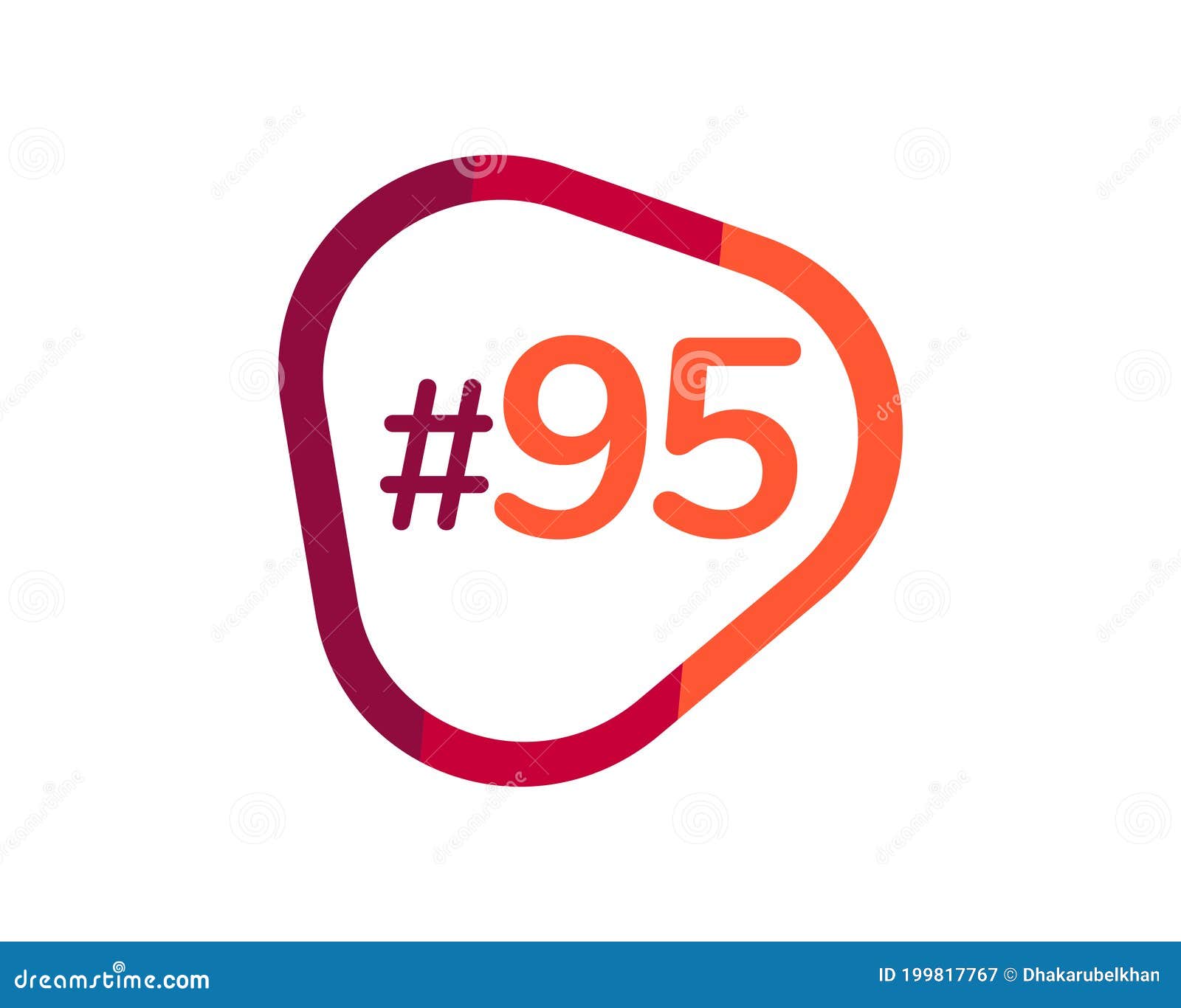 Number 95 Image Design, 95 Logos Stock Vector - Illustration of concept ...
