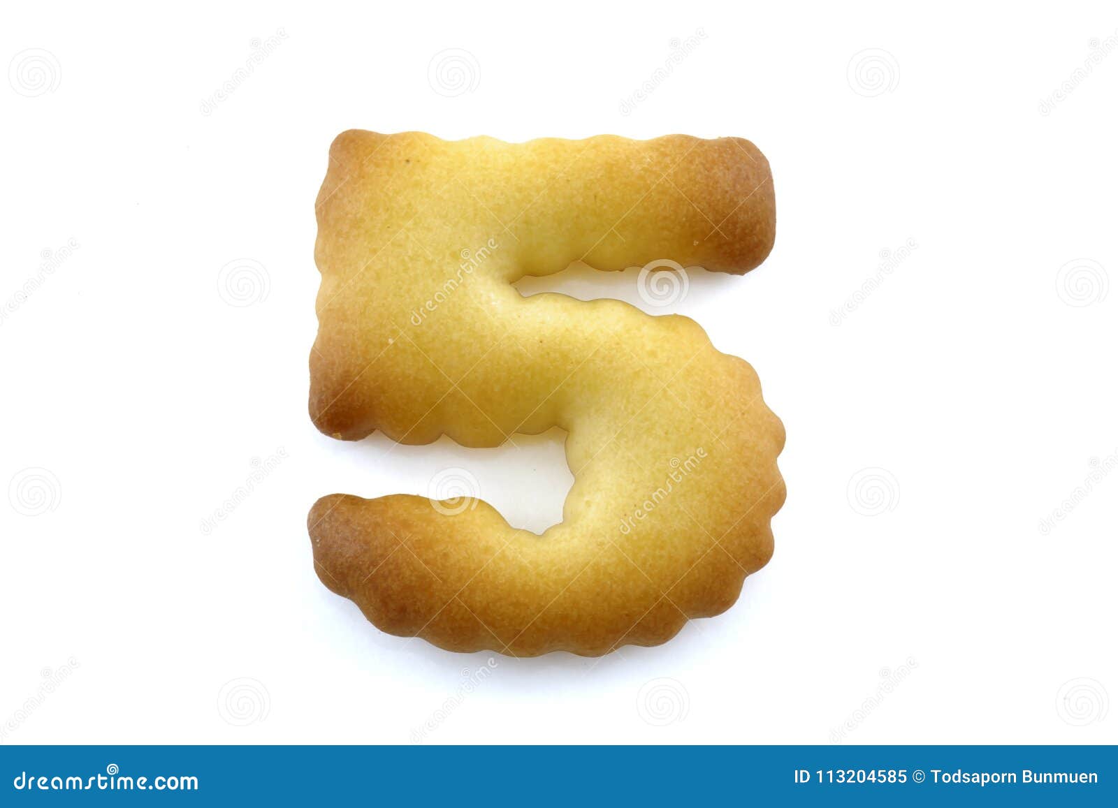 Number 5 Isolated on White Background with Clipping Path Stock Image ...