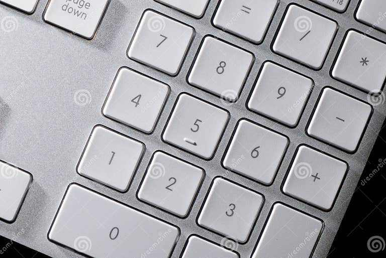 Number Keys on the Keyboard Stock Image - Image of keypad, enter: 5663029