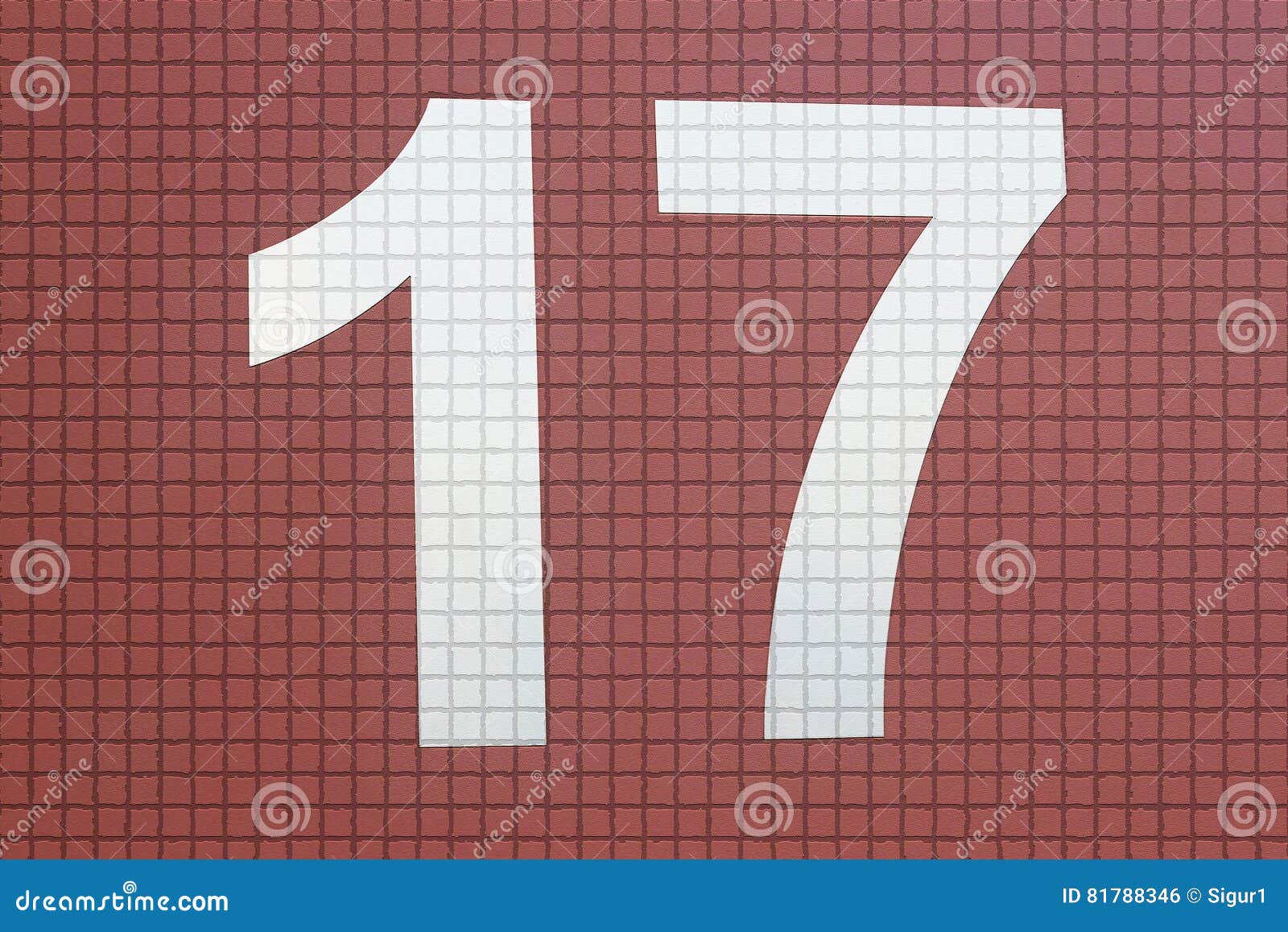 Number 17 stock illustration. Illustration of white, year - 81788346