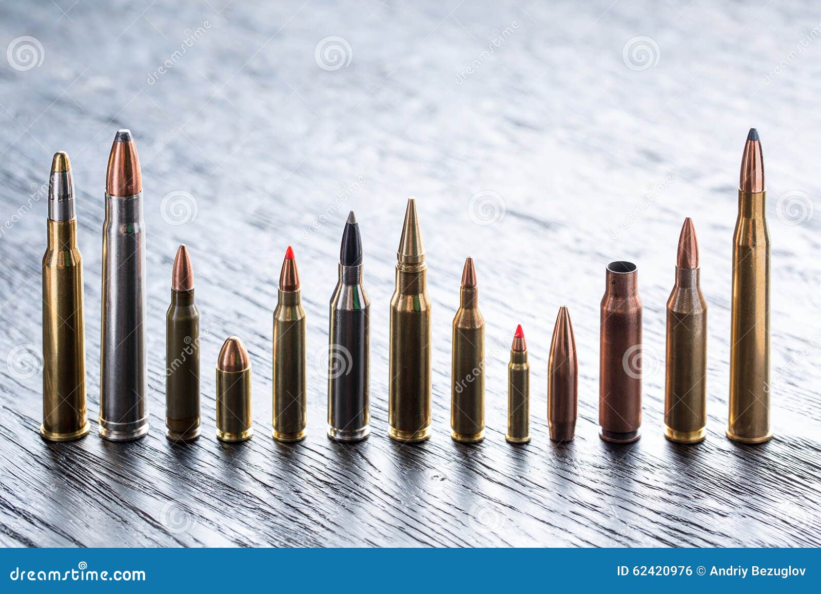 Number of Large-caliber Ammunition Stock Photo - Image of bullets ...