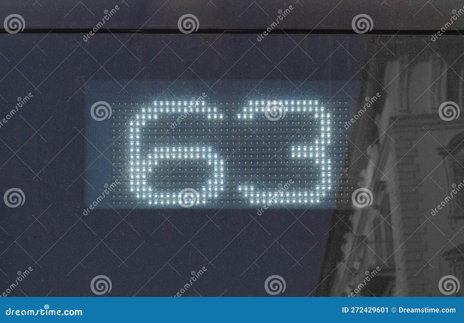 Number 63 on led display stock image. Image of mass - 272429601