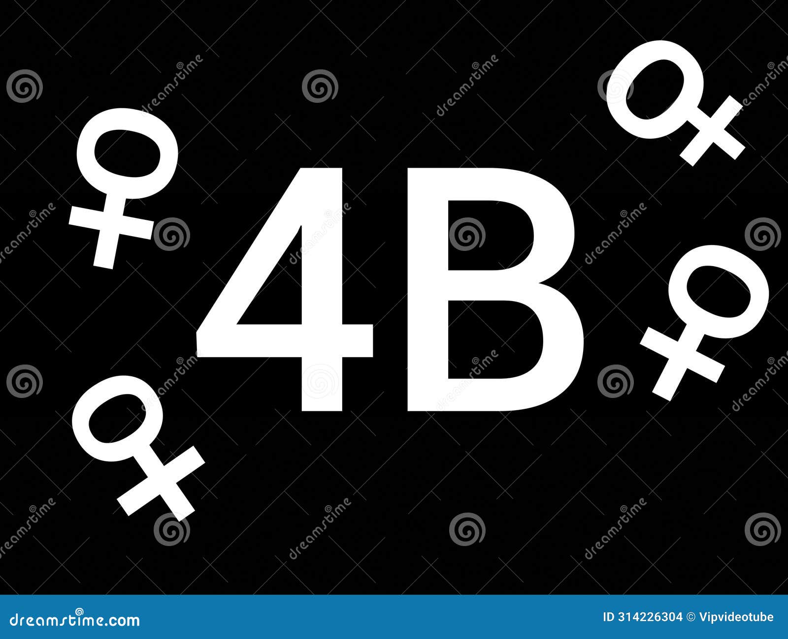 Number and Letter 4B on a Black Background Stock Illustration ...