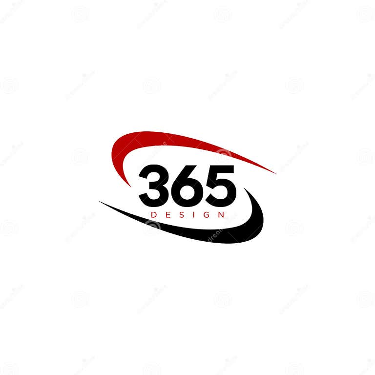 365 Number Letter Logo Icon Designs Vector Stock Vector - Illustration ...