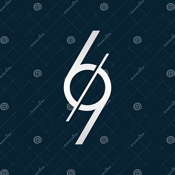 Number 69 Letter Logo Icon Designs Vector Stock Vector - Illustration ...