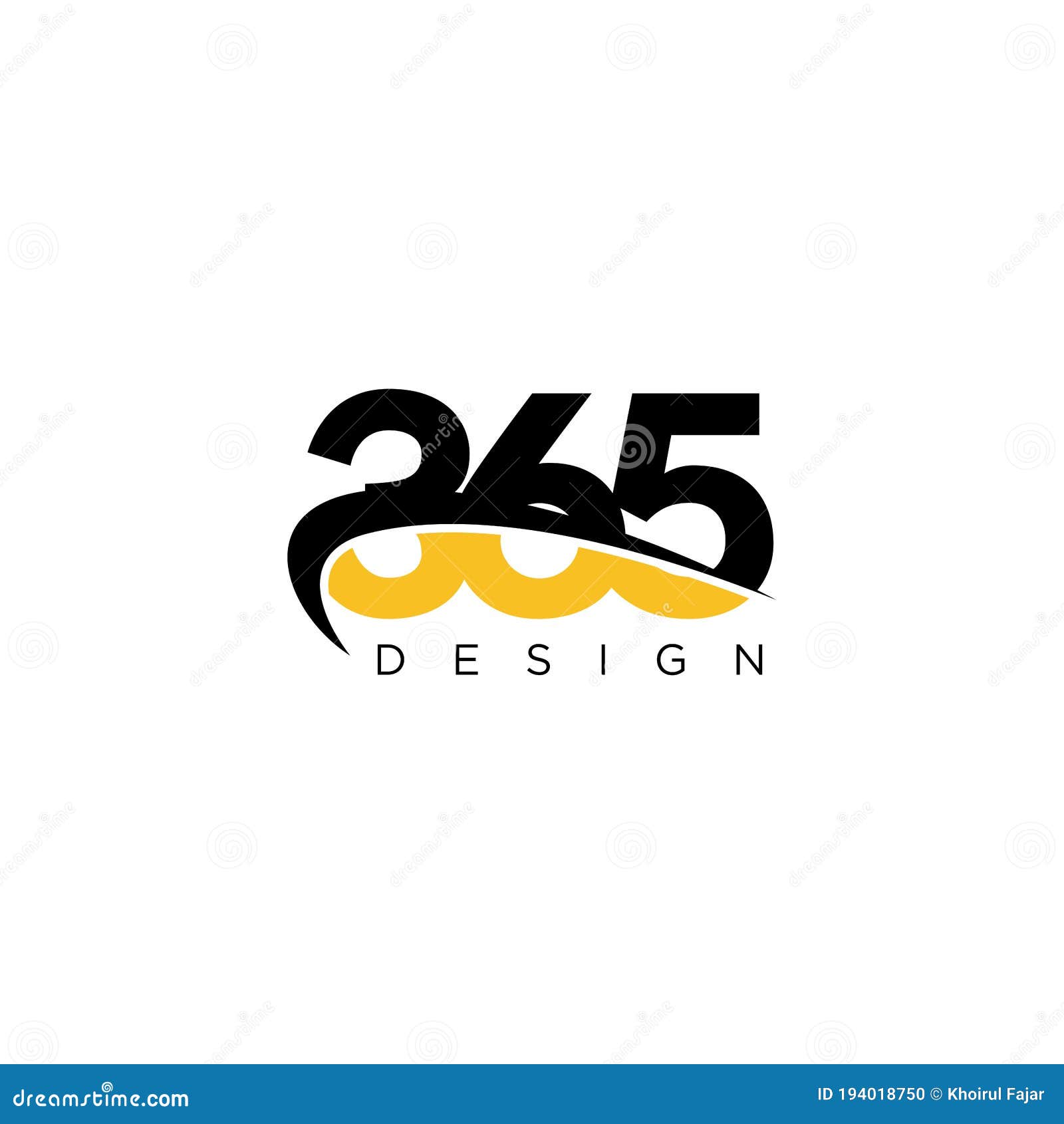 365 Number Letter Logo Icon Designs Vector Stock Vector - Illustration ...