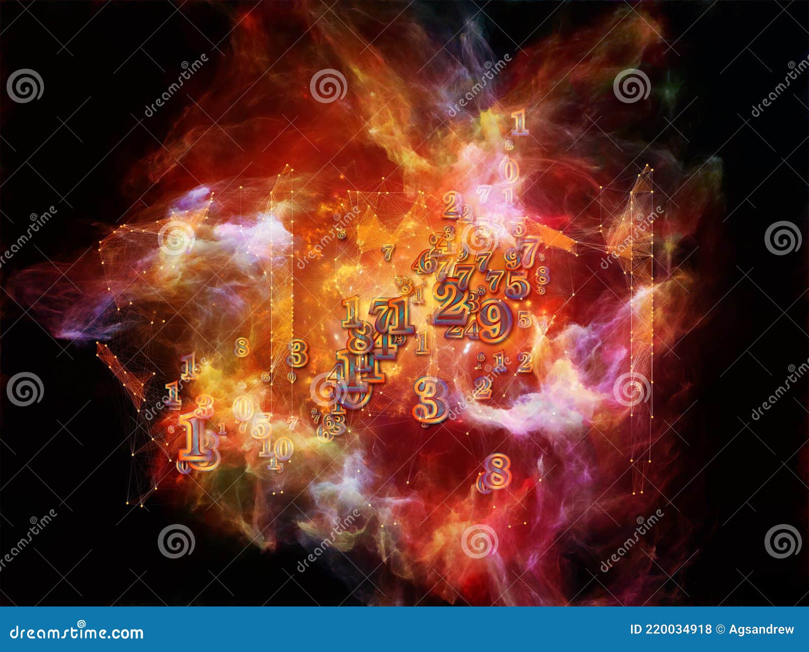 Number Light stock illustration. Illustration of communication - 220034918