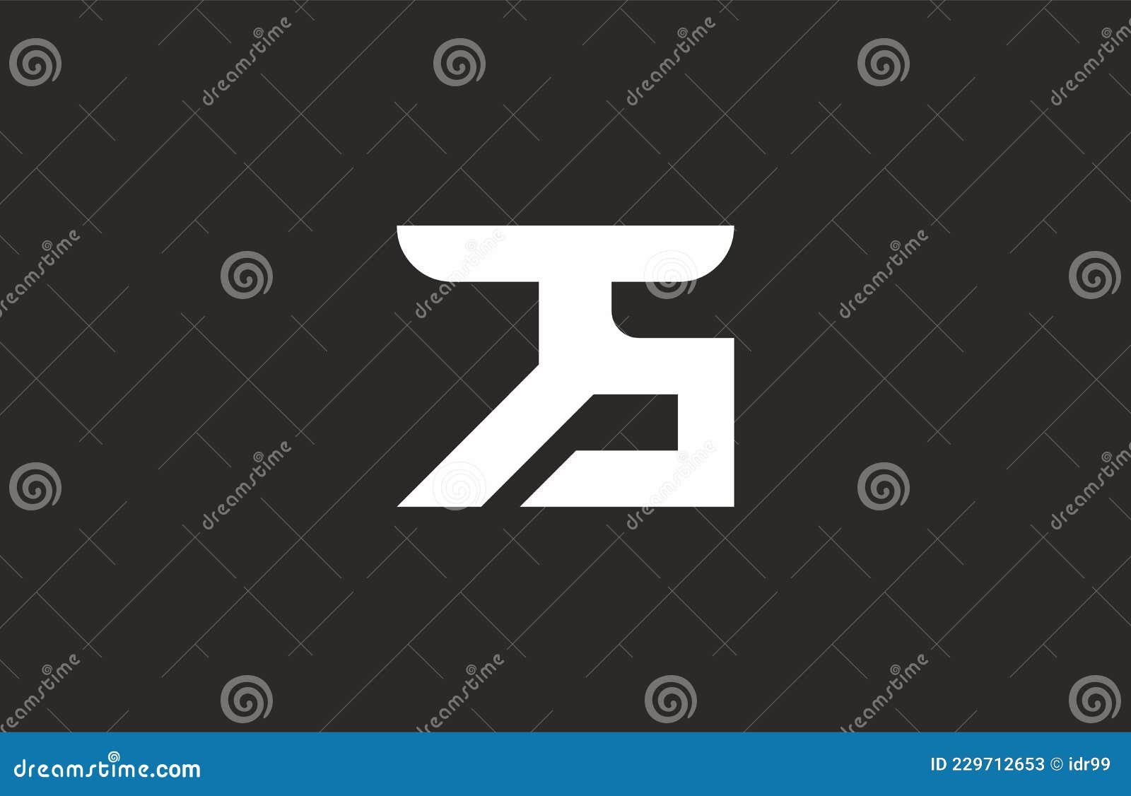 Number 75 Linked Modern Logo Stock Vector - Illustration of business ...