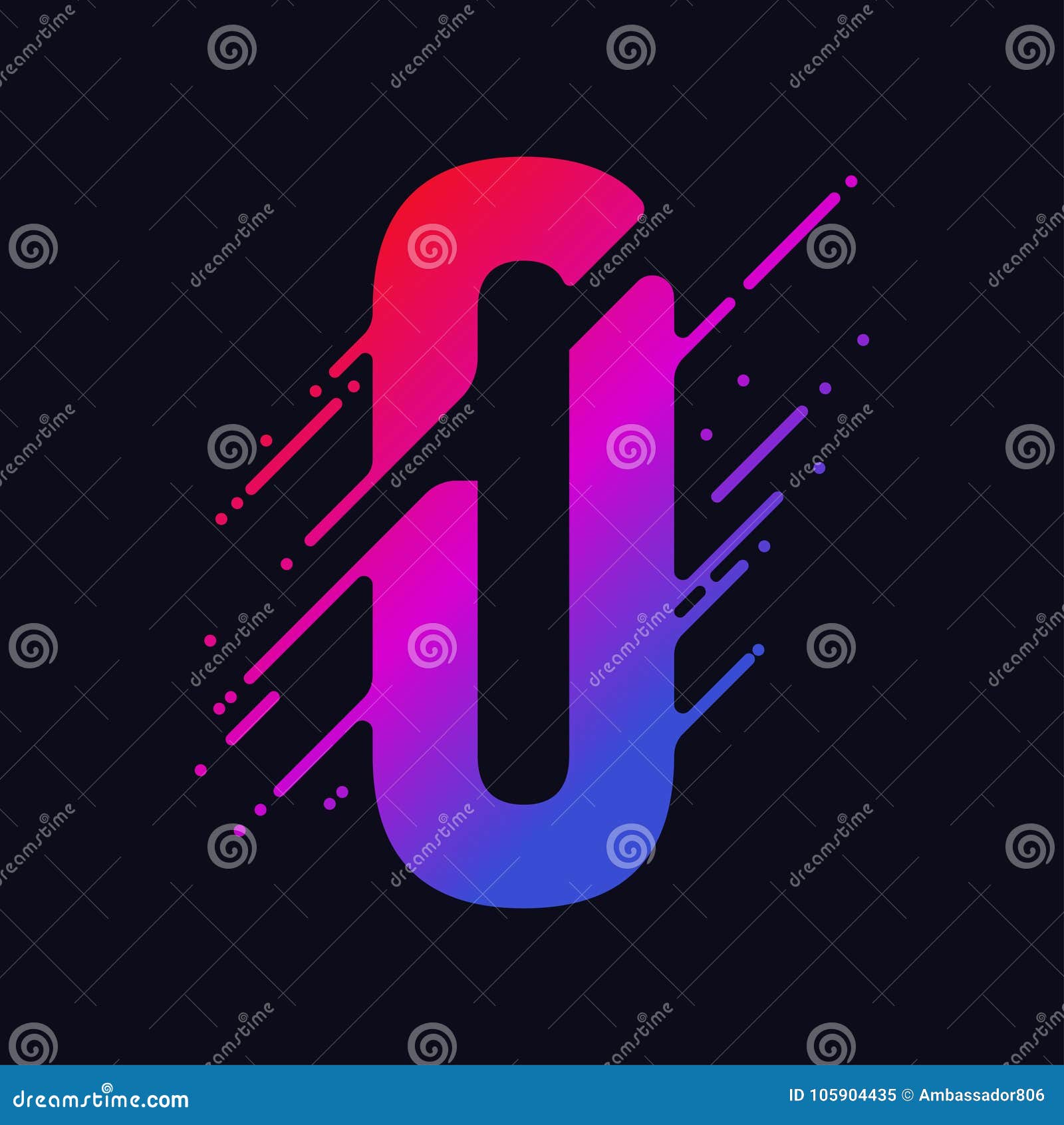 Number with Liquid Splash and Drops, Abstract Colorful Digits, Ink ...