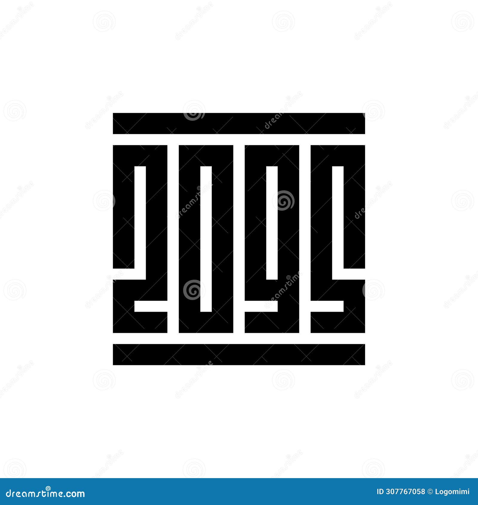 2095 Number Logo Design Template, 2095 Typography Text, Happy New Year ...