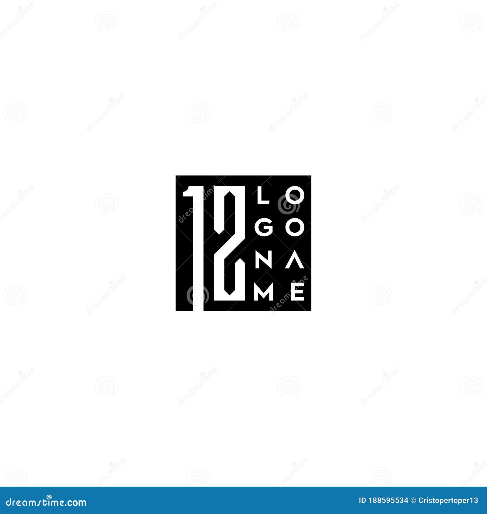 Number 12 Logo Design Vector Stock Vector - Illustration of decoration ...