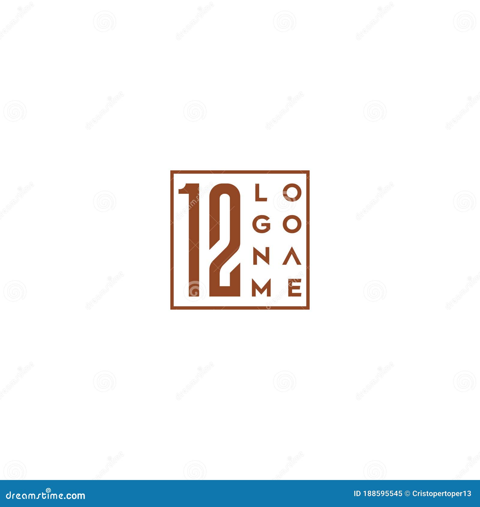 Number 12 Logo Design Vector Stock Vector - Illustration of holiday ...
