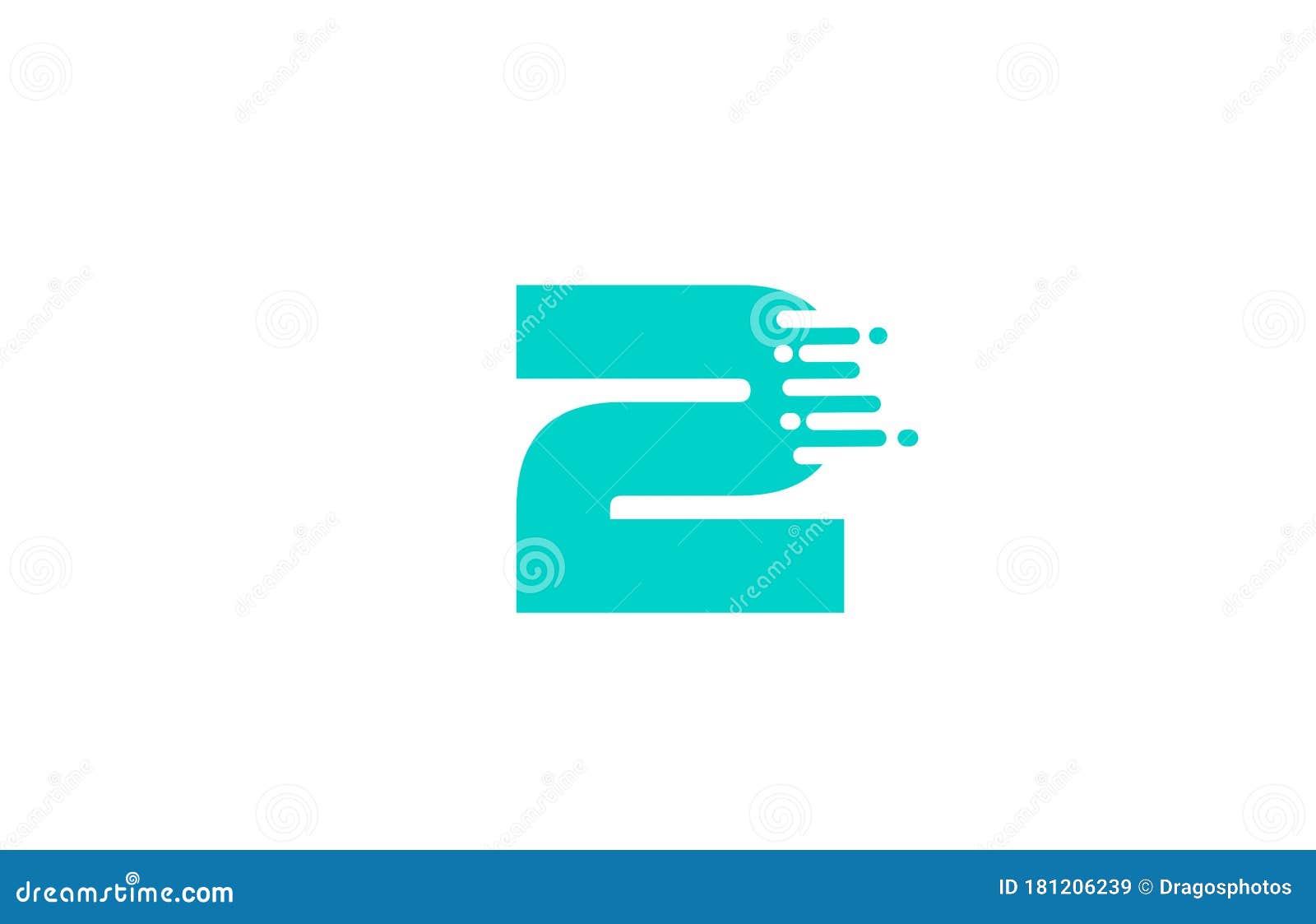 2 Number Logo Icon for Business and Company Stock Vector - Illustration ...