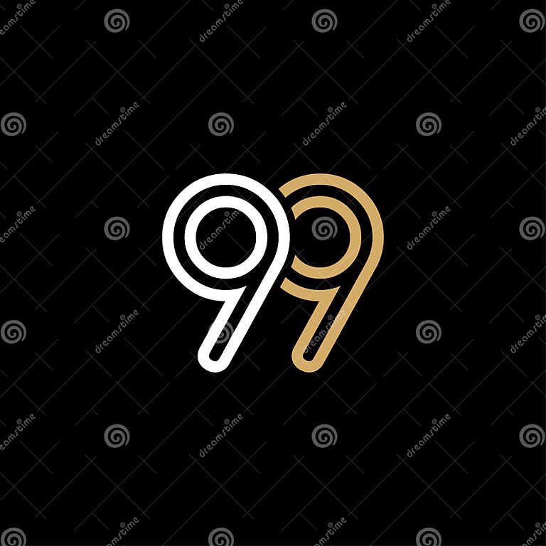 Number 99, Logo Icon Design Template Vector Stock Vector - Illustration ...